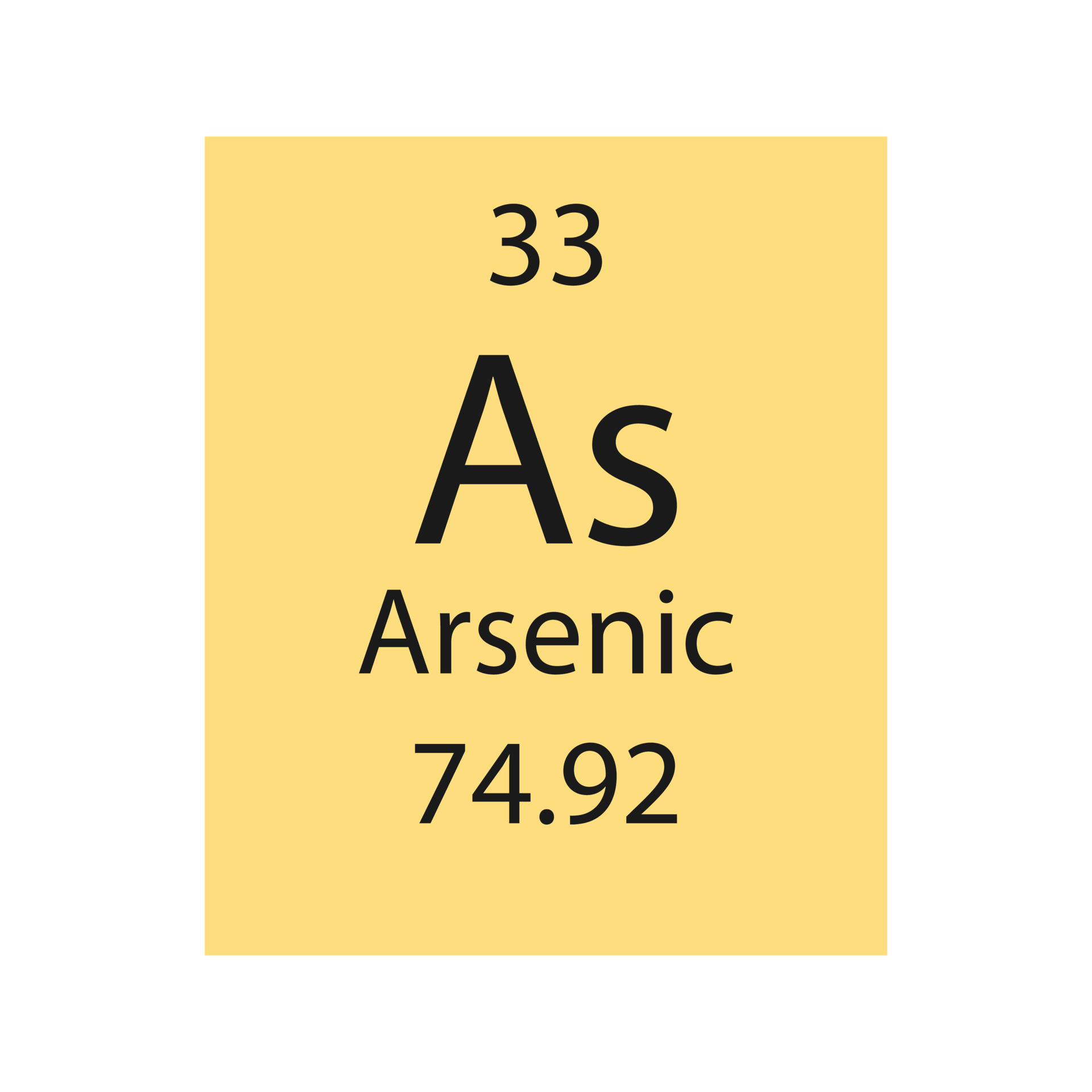 Arsenic Symbol Arsenic Symbol