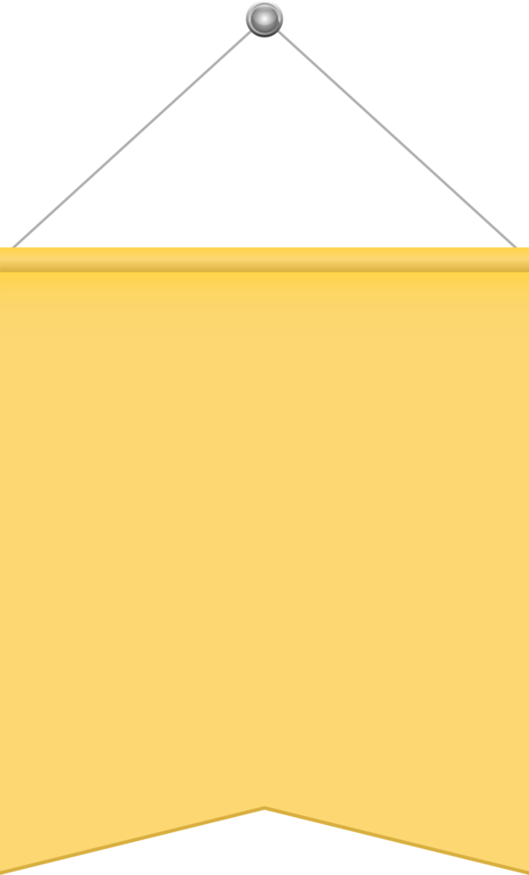 Realistic pennant clipart design illustration 9397843 PNG