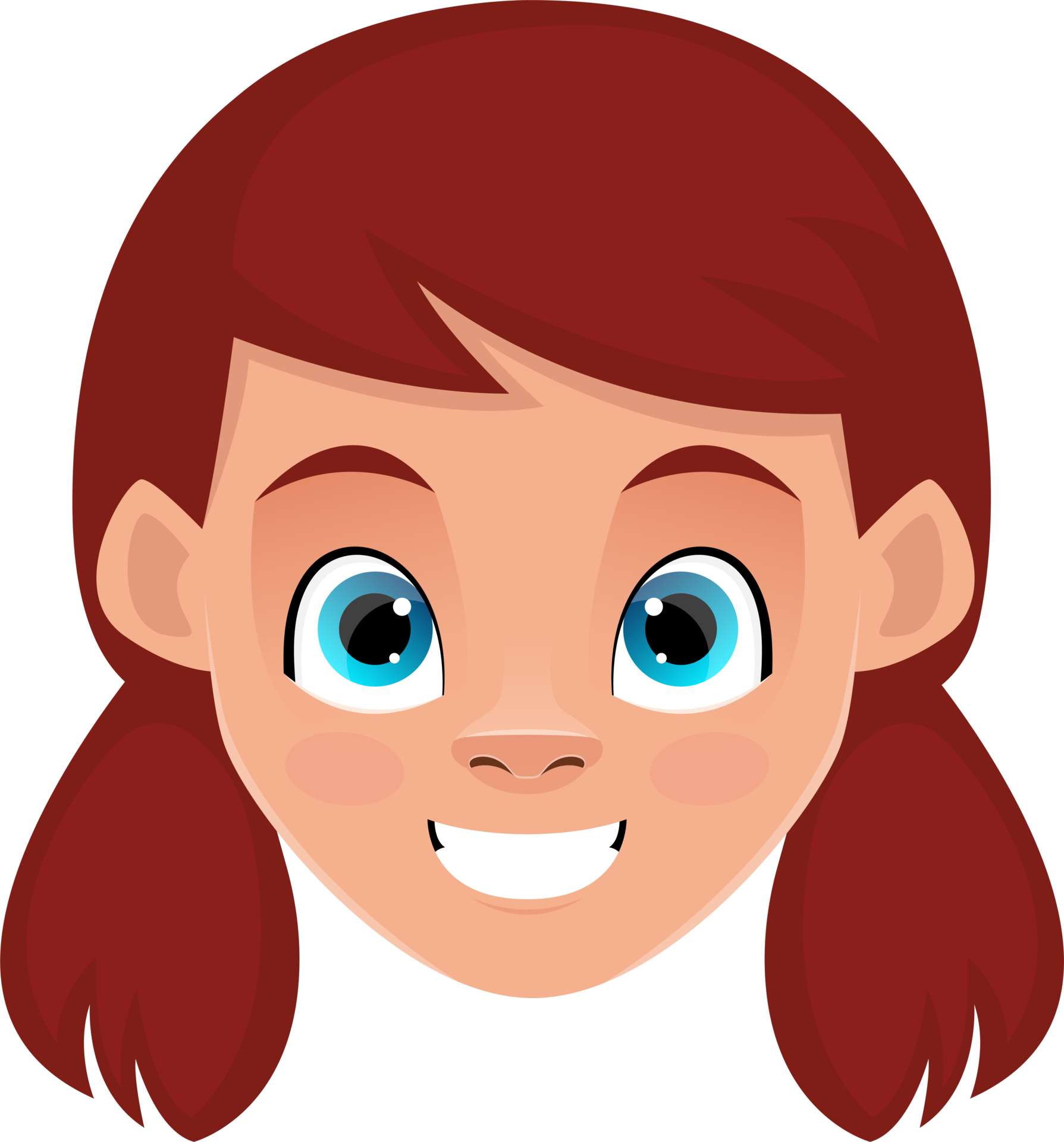 Little girl face expressions clipart design illustration 9398187 PNG Little girl face expressions clipart design illustration 9398187 PNG