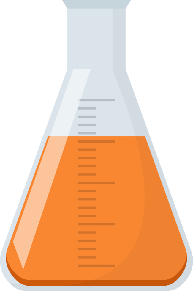 Laboratory chemical flask clipart design illustration 9398443 PNG