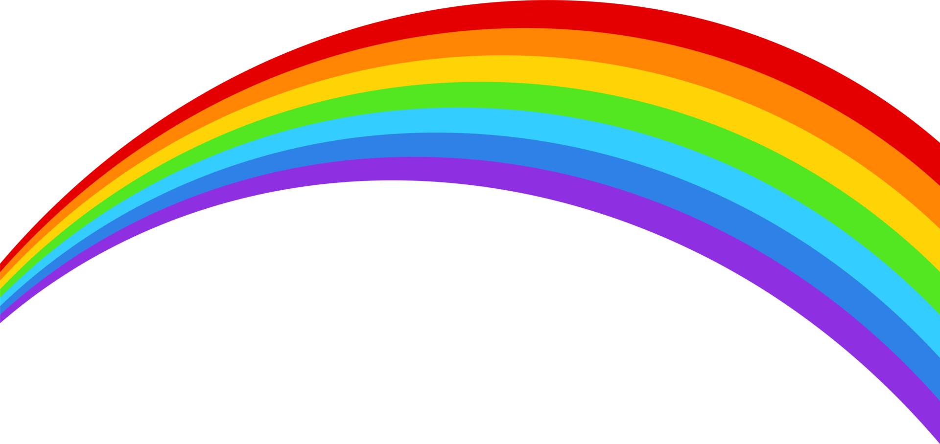 Rainbow Clipart Design Illustration 9399180 Png