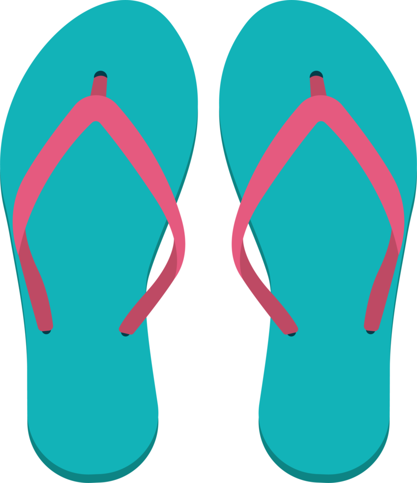 Flip Flops Clipart Design Illustration 9399800 Png