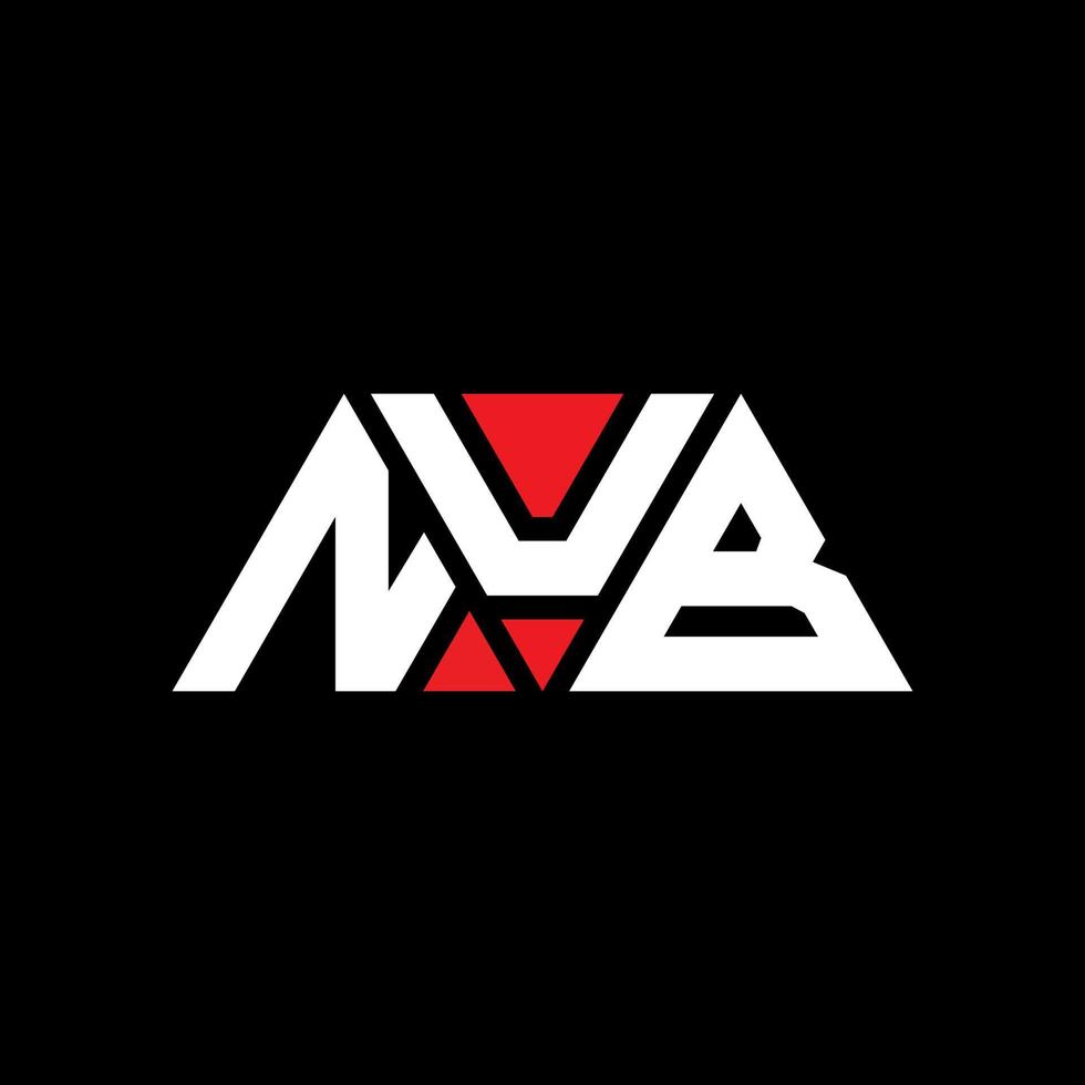 Nub Triangle Letter Logo Design With Triangle Shape Nub Triangle Logo Design Monogram Nub