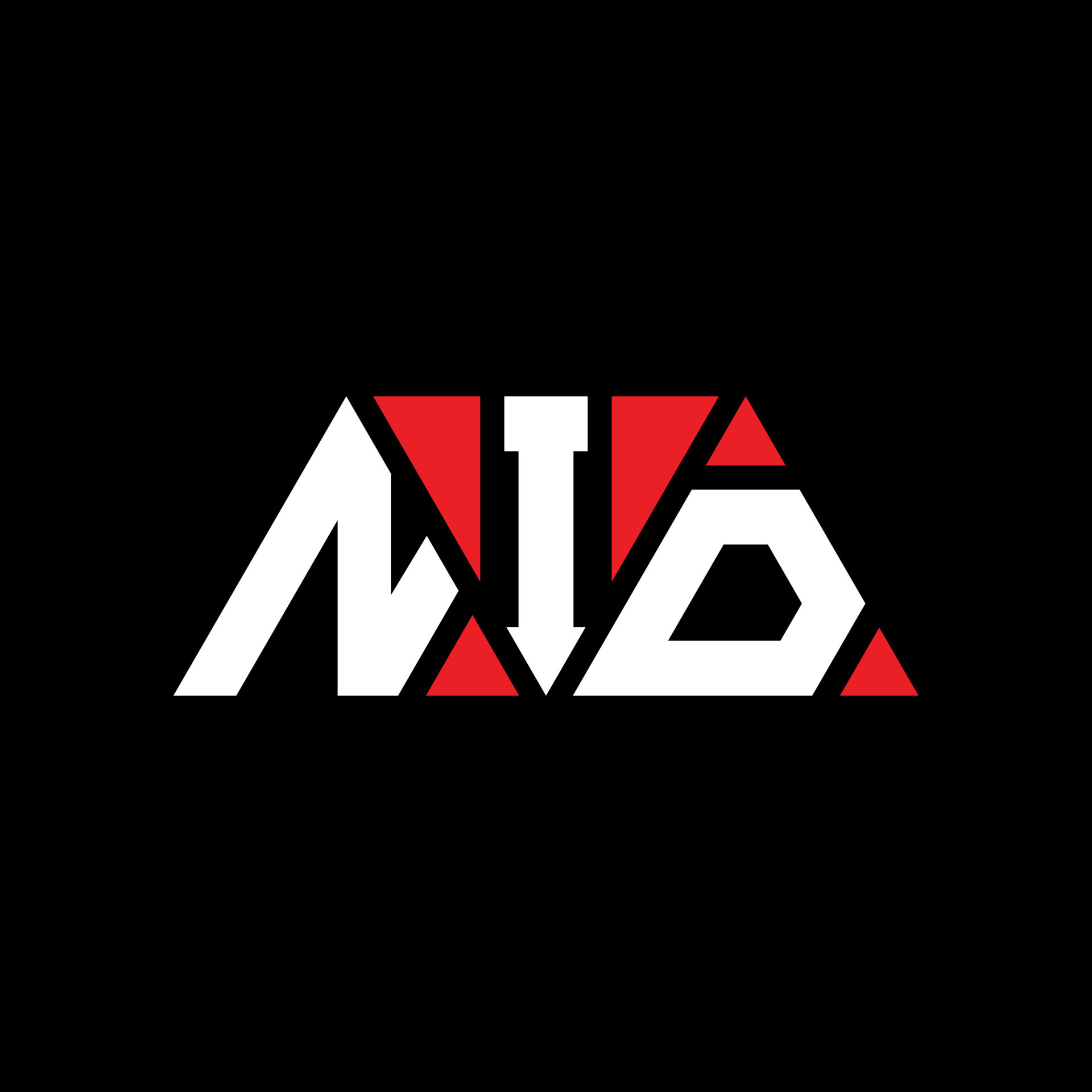 Nid Triangle Letter Logo Design With Triangle Shape Nid Triangle Logo Design Monogram Nid
