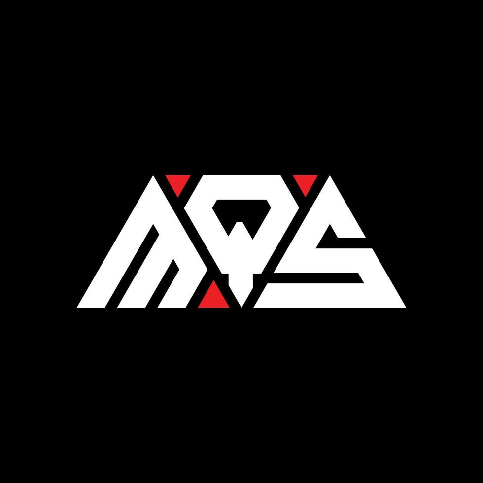 MQS triangle letter logo design with triangle shape. MQS triangle logo ...