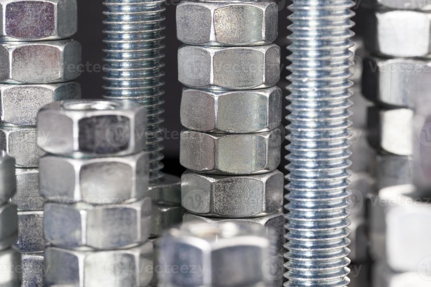 steel metal bolts and other fasteners 9405215 Stock Photo at Vecteezy