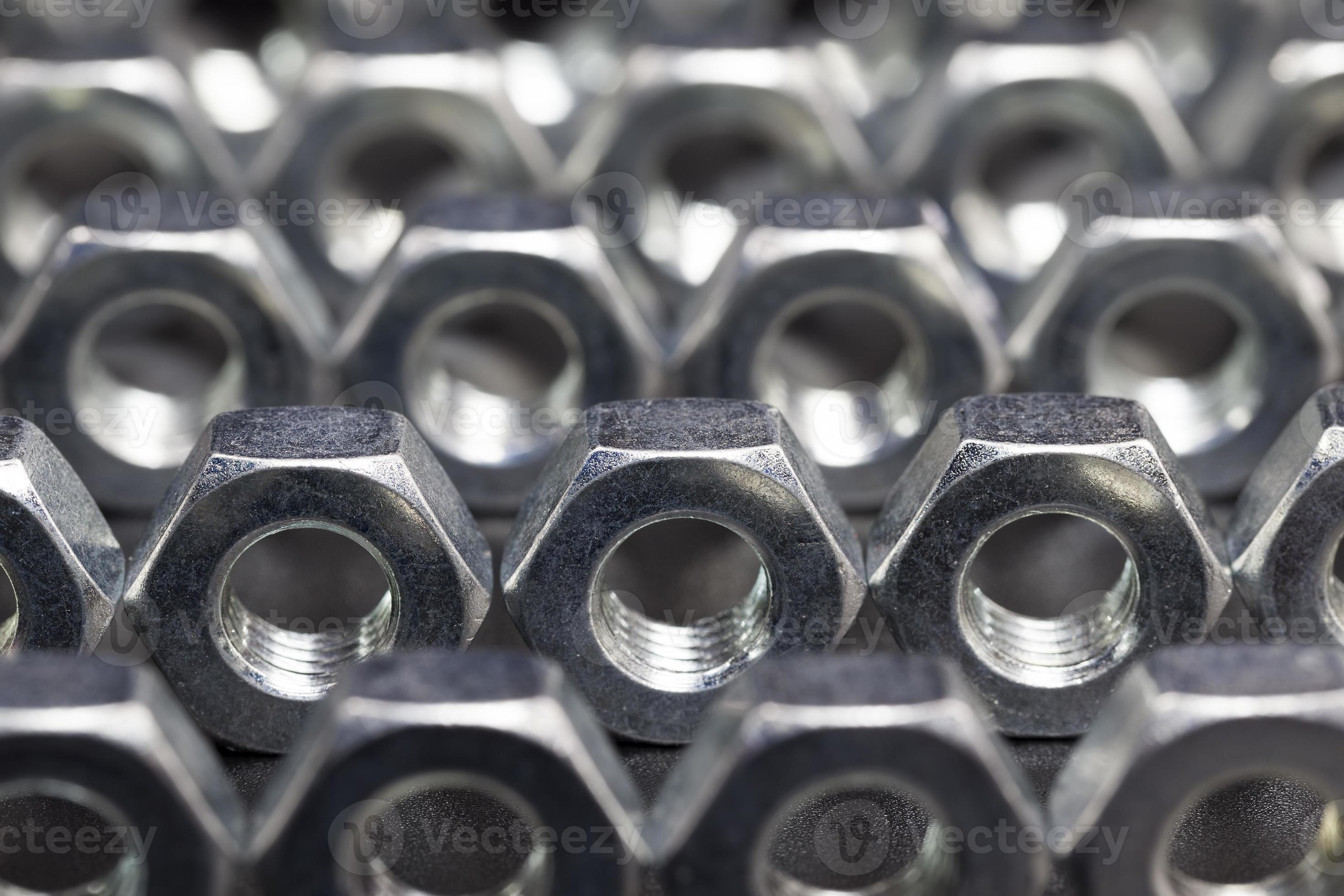 steel metal bolts and other fasteners 9408000 Stock Photo at Vecteezy