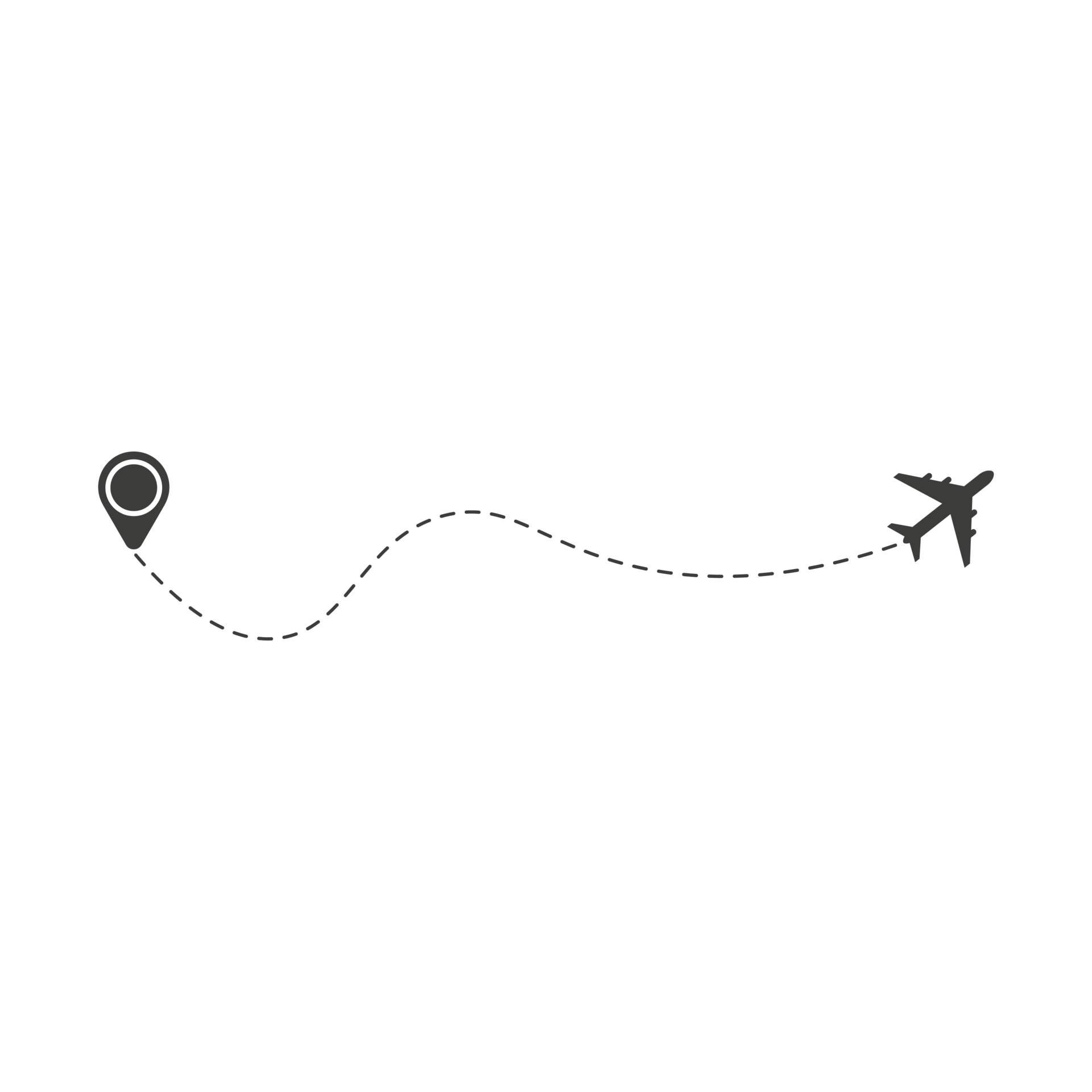 Dashed Line Airplane Route with Location Icon 9409754 PNG Dashed Line Airplane Route with Location Icon 9409754 PNG