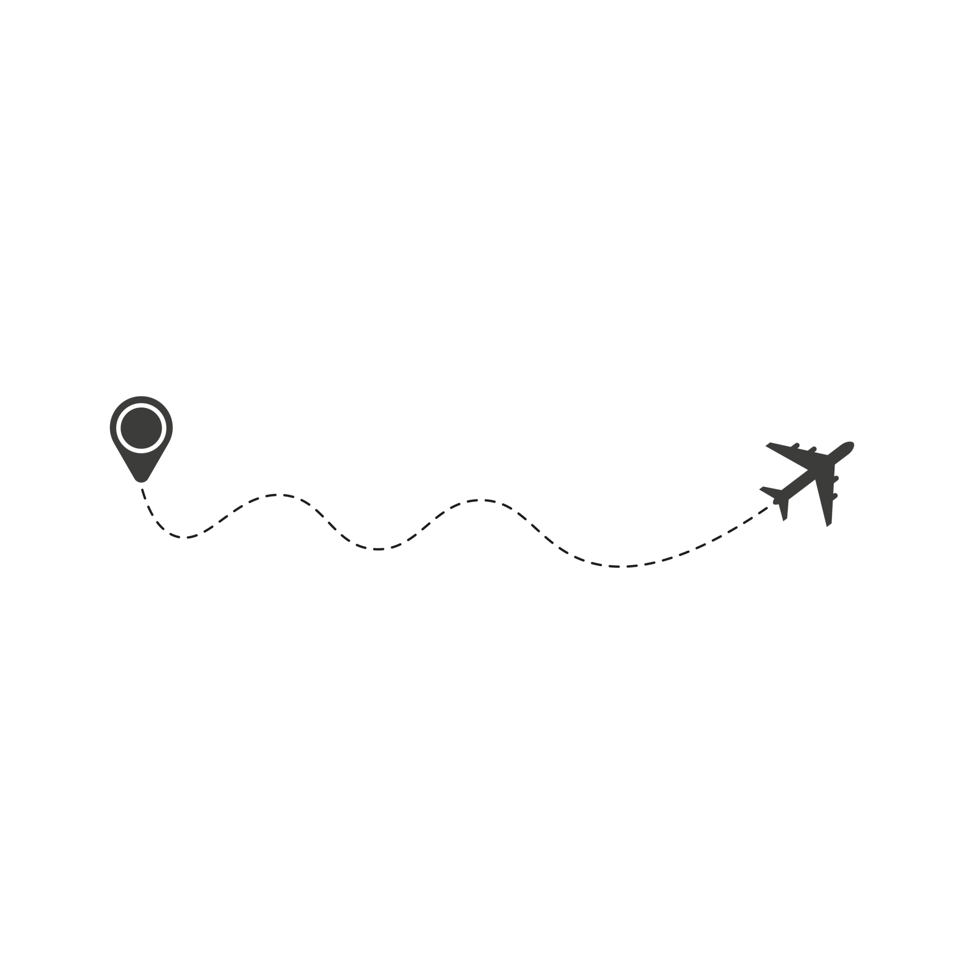 Dashed Line Airplane Route with Location Icon 9409756 PNG Dashed Line Airplane Route with Location Icon 9409756 PNG