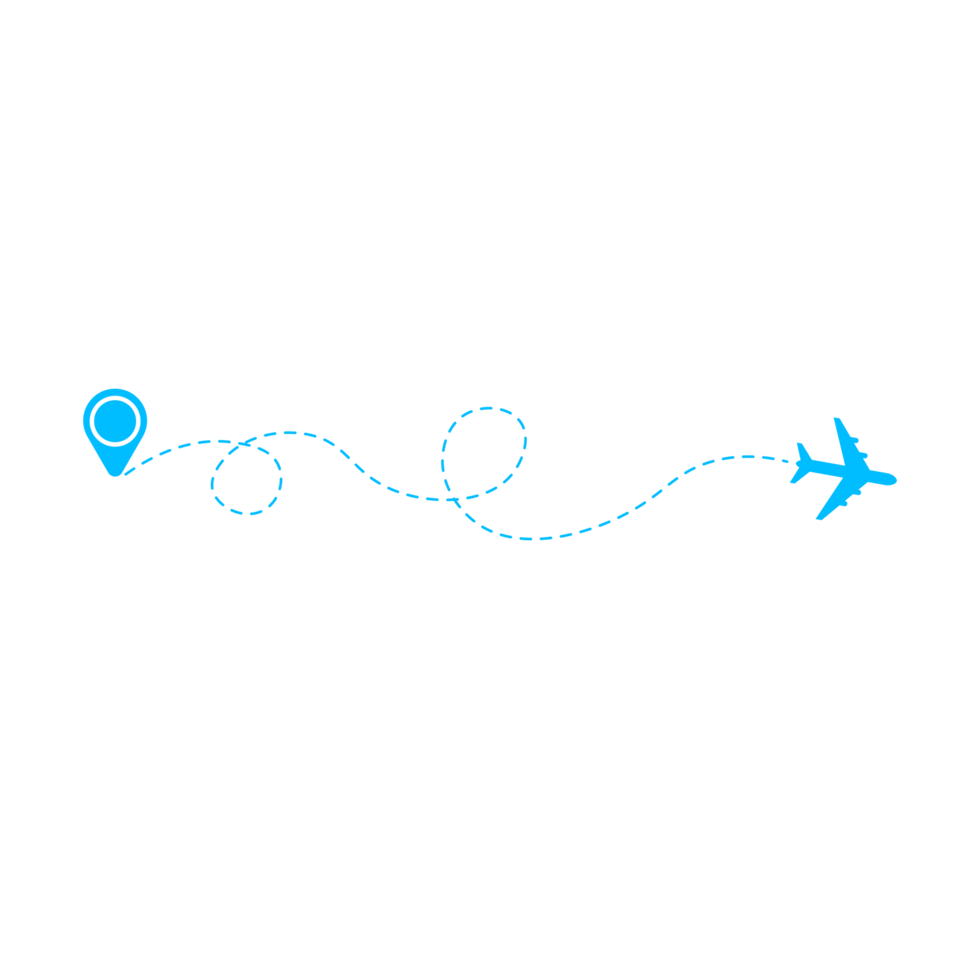 Dashed Line Airplane Route with Location Icon 9410618 PNG Dashed Line Airplane Route with Location Icon 9410618 PNG