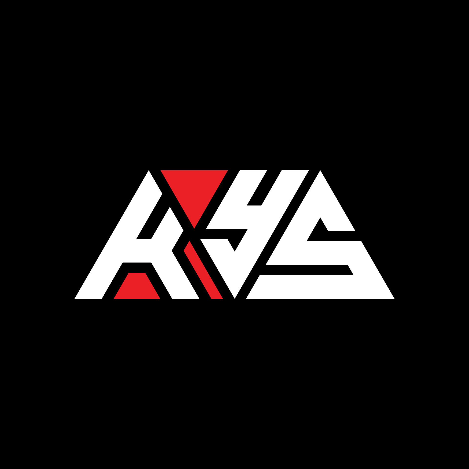 Kys Triangle Letter Logo Design With Triangle Shape Kys Triangle Logo Design Monogram Kys