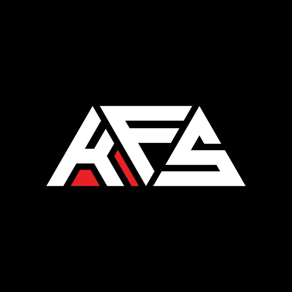 KFS triangle letter logo design with triangle shape. KFS triangle logo design monogram. KFS ...