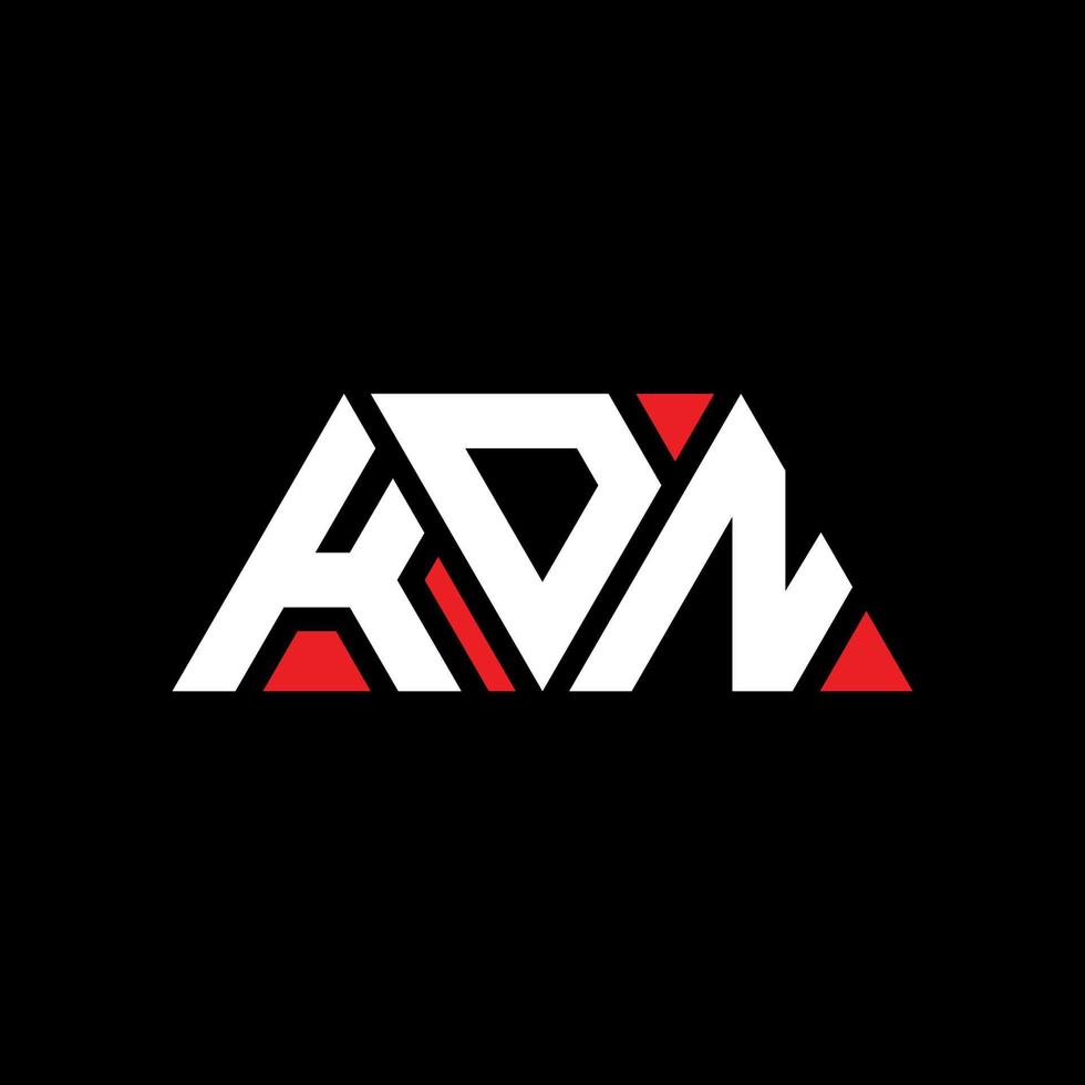 KDN triangle letter logo design with triangle shape. KDN triangle logo design monogram. KDN ...
