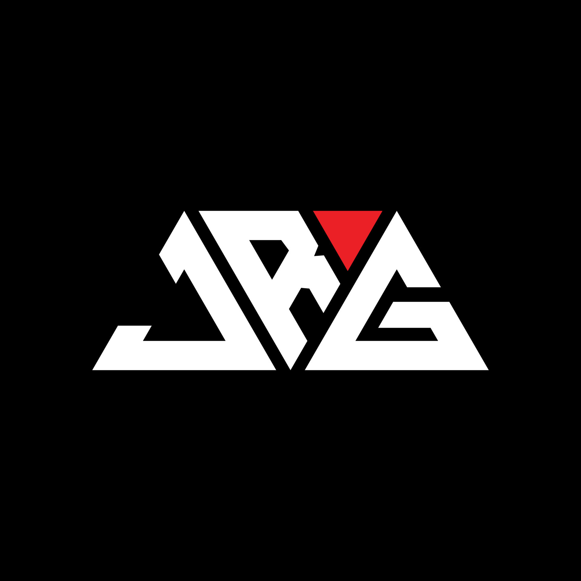 JRG triangle letter logo design with triangle shape. JRG triangle logo design monogram. JRG ...