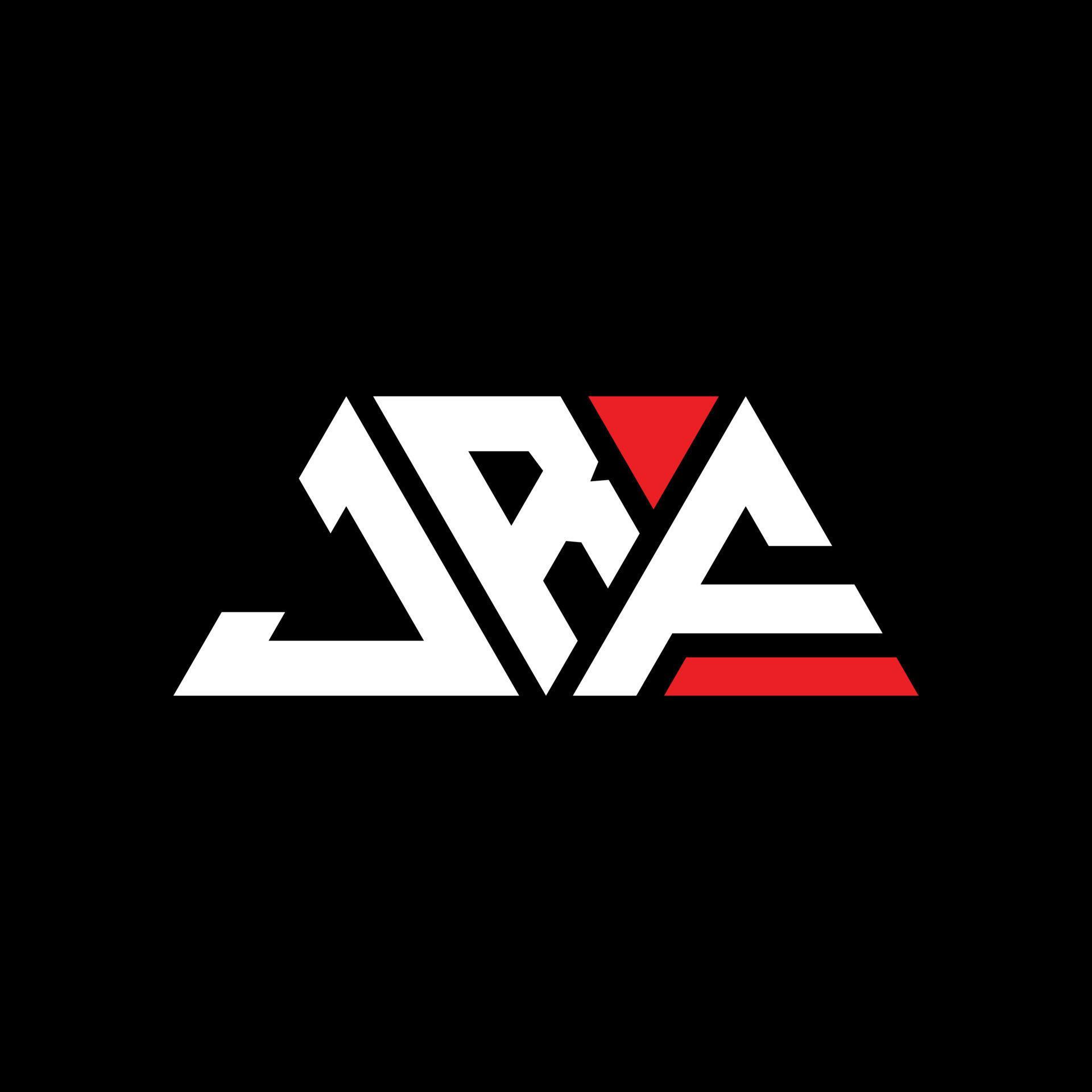 jrf diseño de logotipo de letra triangular con forma de triángulo. monograma de diseño del ...