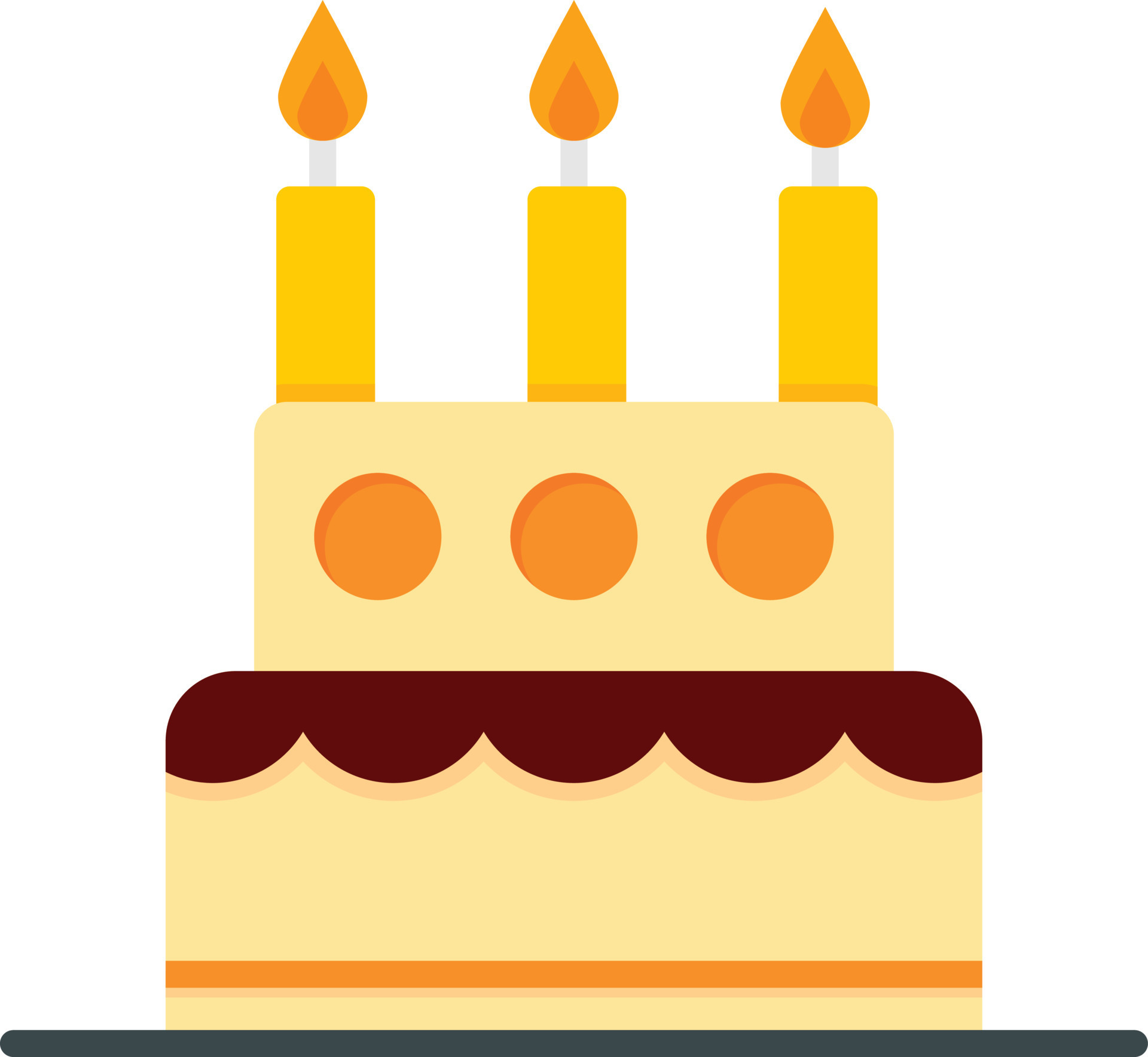 Birthday Cake Flat Icon 9424520 Vector Art at Vecteezy Birthday Cake Flat Icon 9424520 Vector Art at Vecteezy