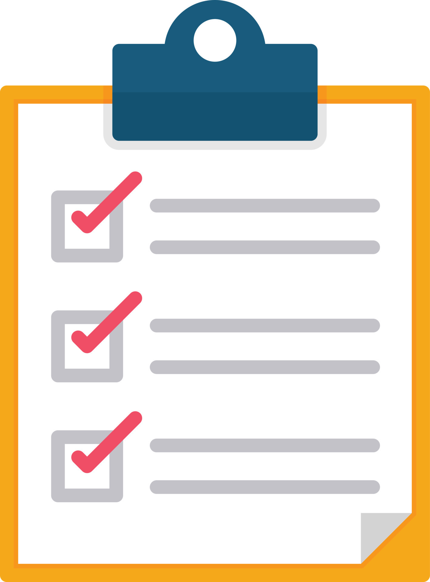 Checklist Flat Icon 9424567 Vector Art at Vecteezy