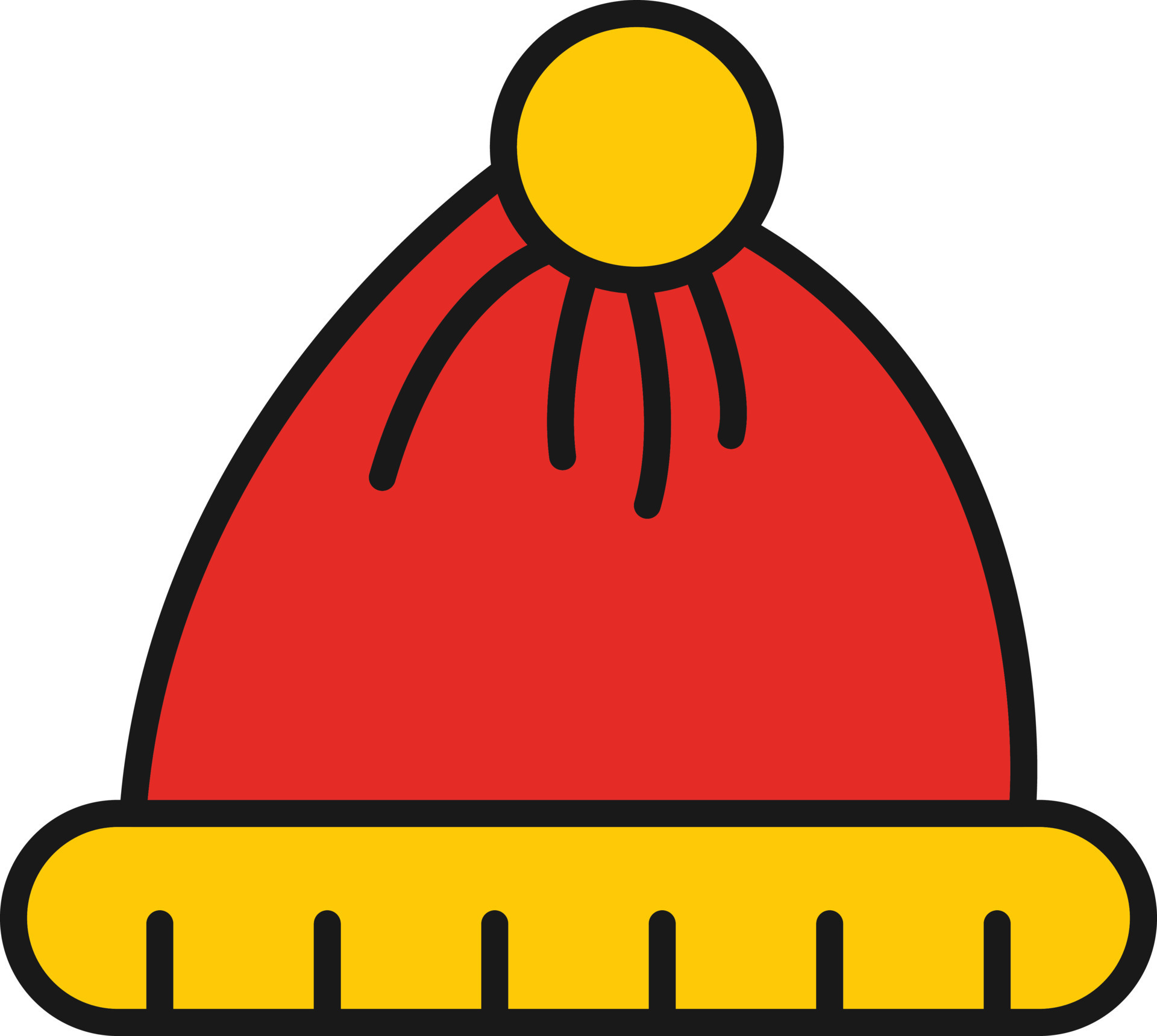 Wool Hat Line Filled 9427751 Vector Art At Vecteezy