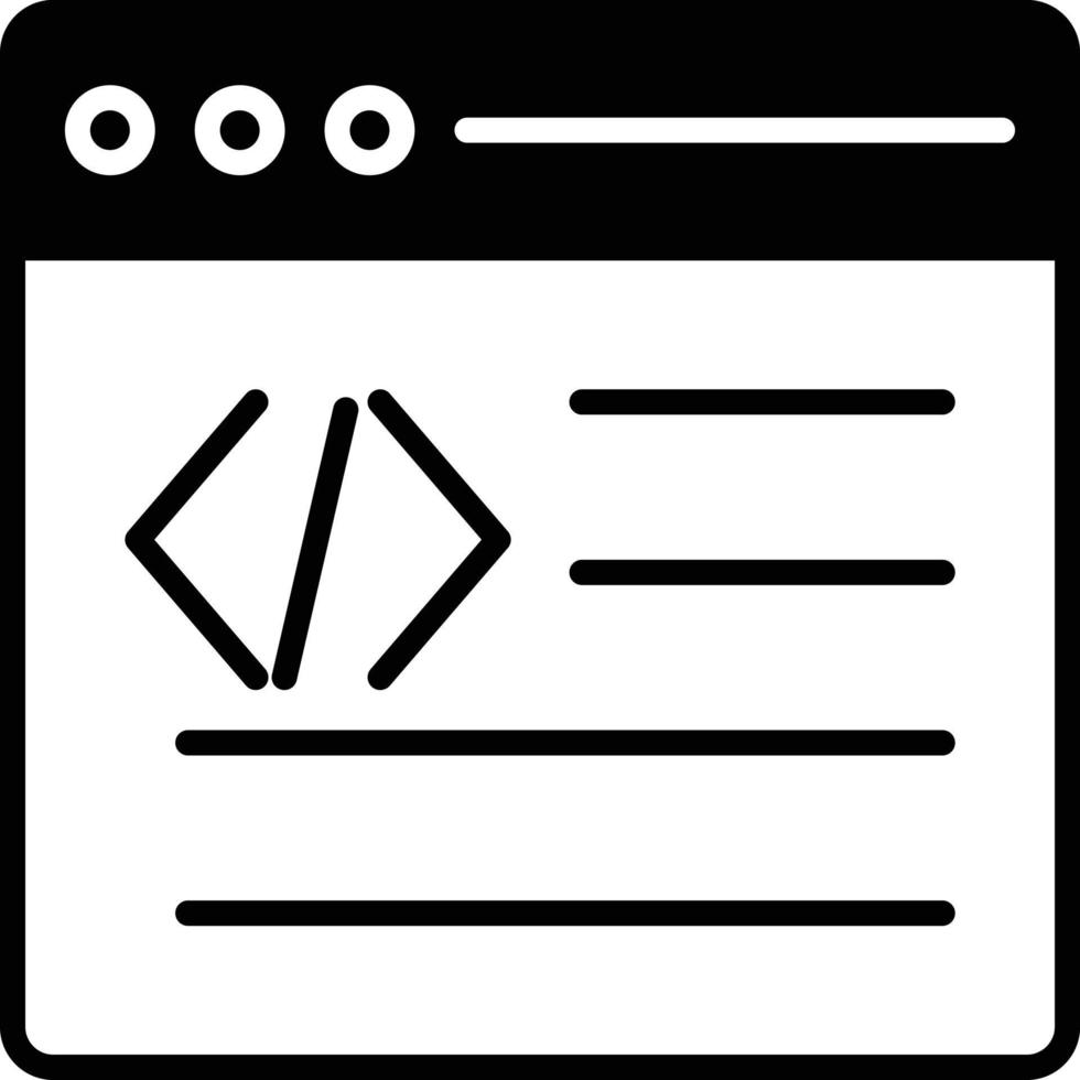 Web Programing Glyph Icon 9427810 Vector Art at Vecteezy