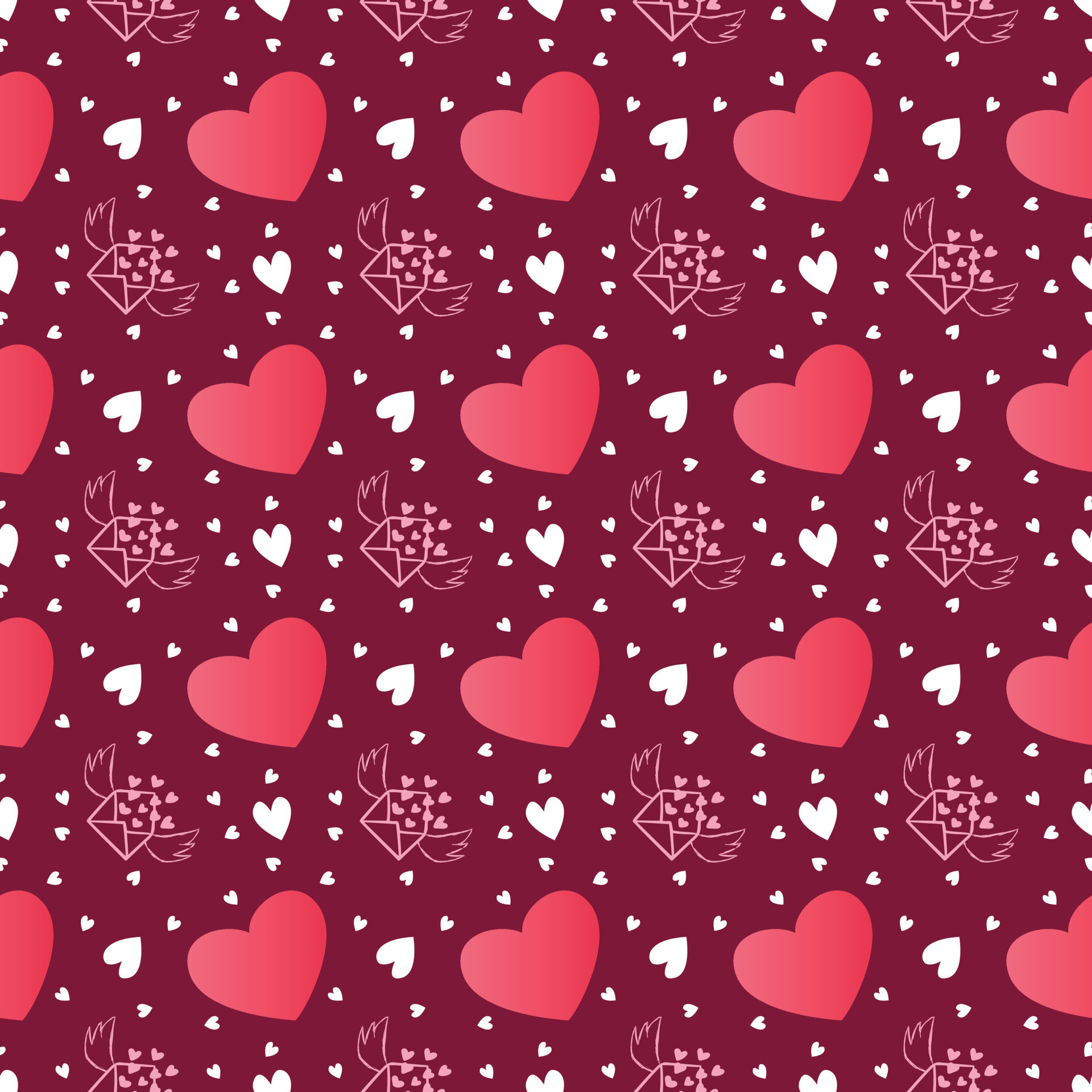 Love Pattern valentine day pattern romantic pattern seamless pattern ...