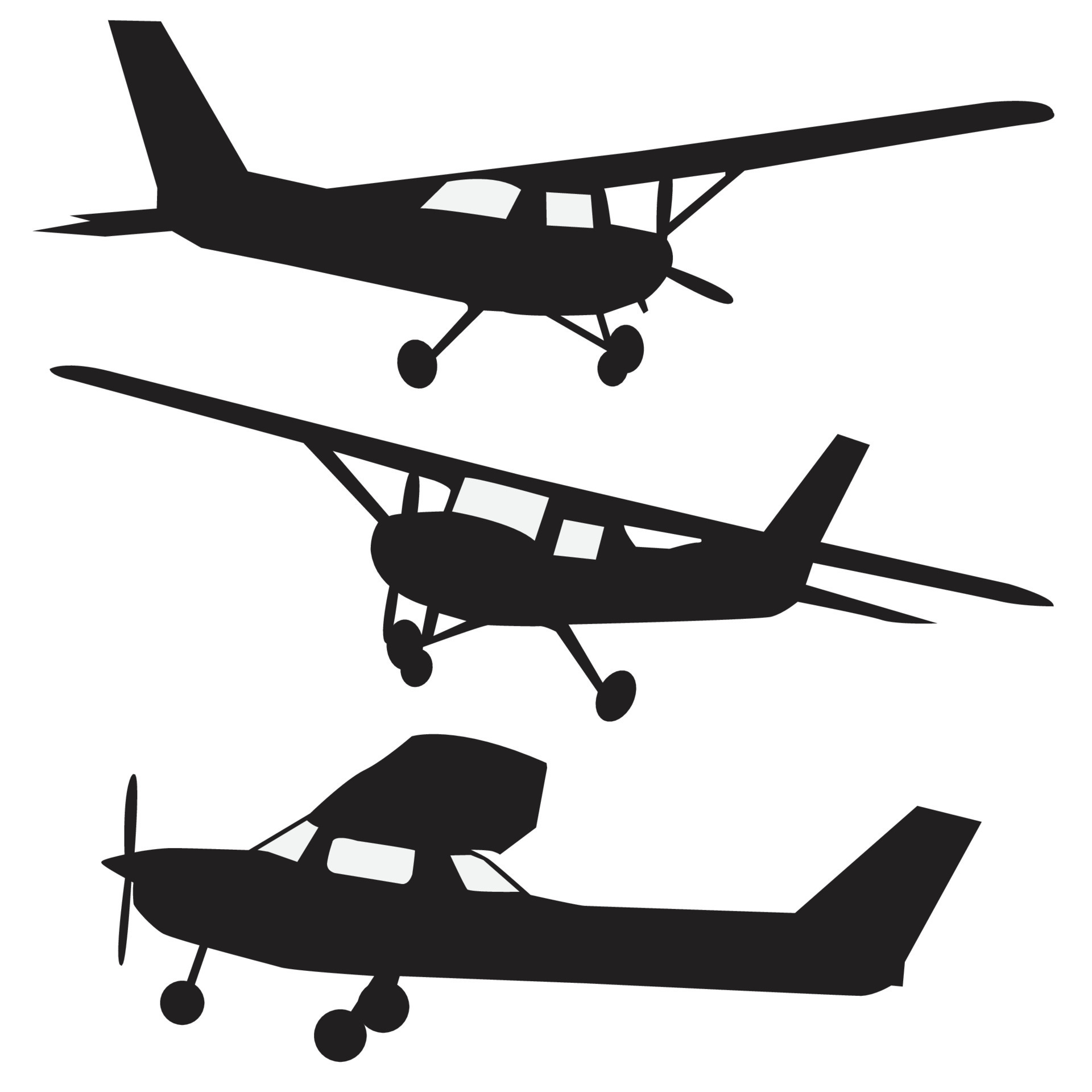 small airplane silhouette collection vector design 9448154 Vector Art ... small airplane silhouette collection vector design 9448154 Vector Art ...