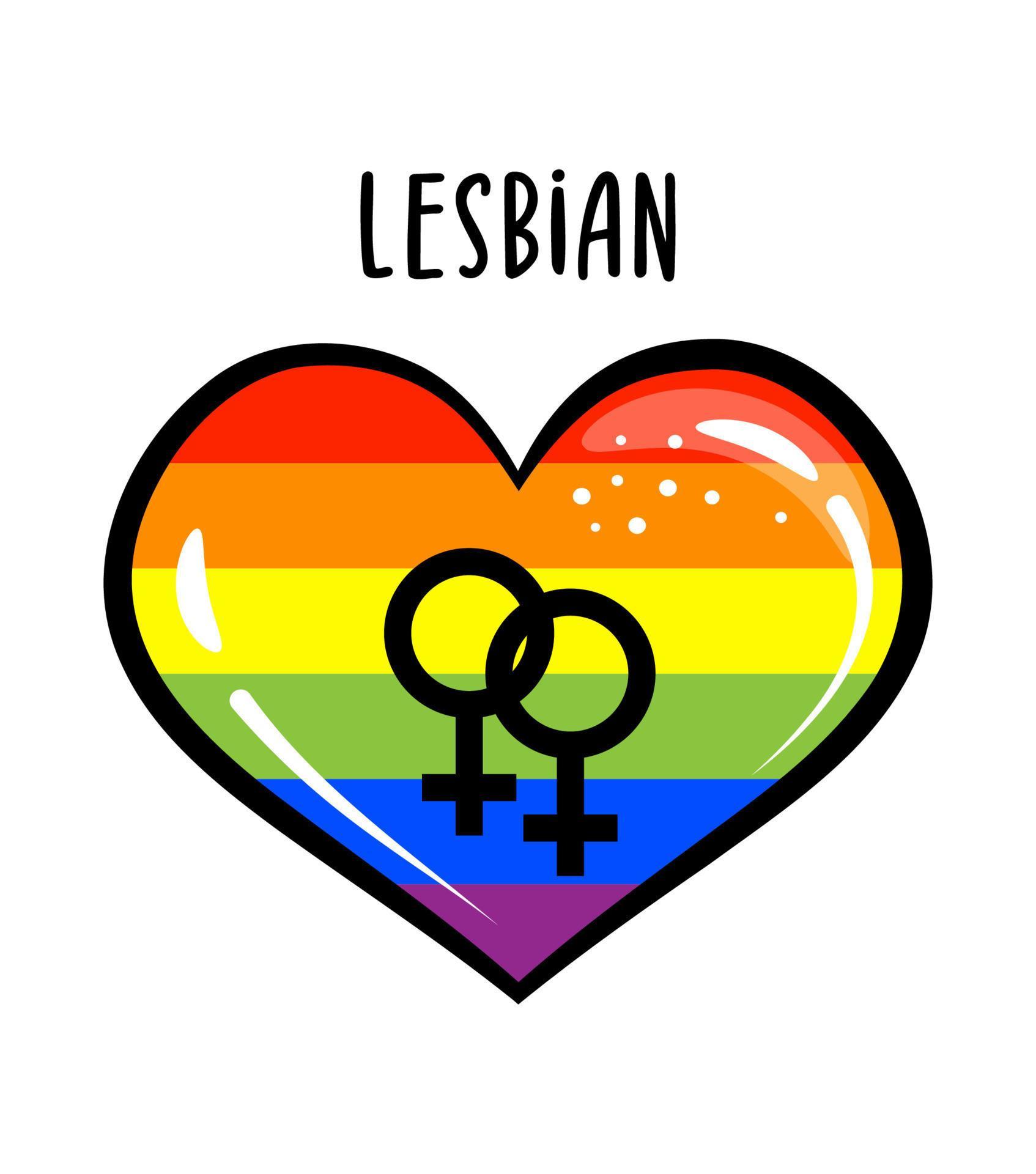 Bigender Pride Heart Symbol Rainbow Heart Sticker Pride Banner Lgbt