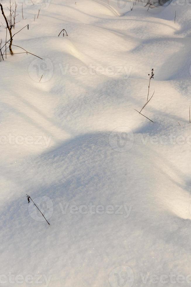 large snowdrifts after snowfalls and blizzards, the winter 9449697 ...