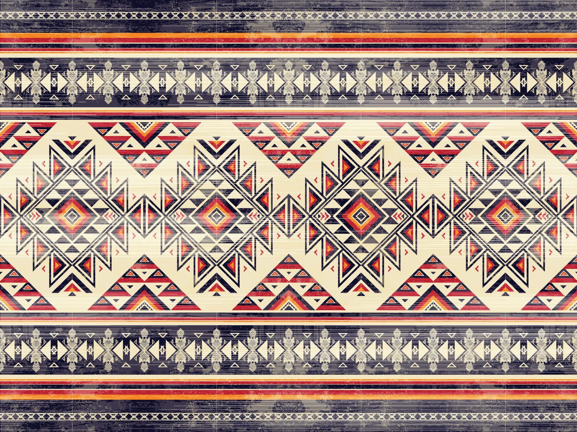 Native american indian ornament pattern geometric ethnic textile ...