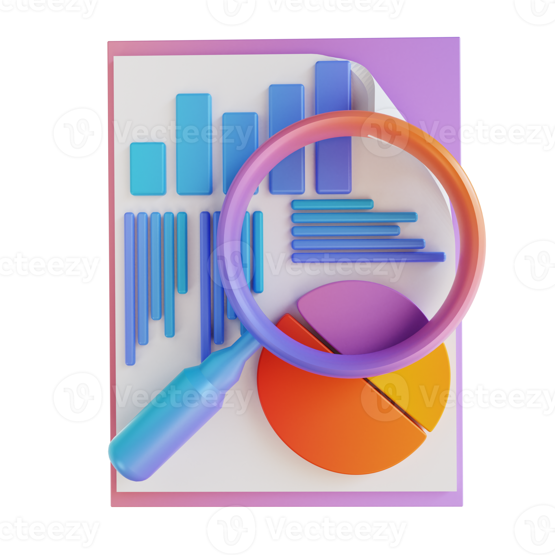 3d Illustration Colorful Data Validation 9456530 Png