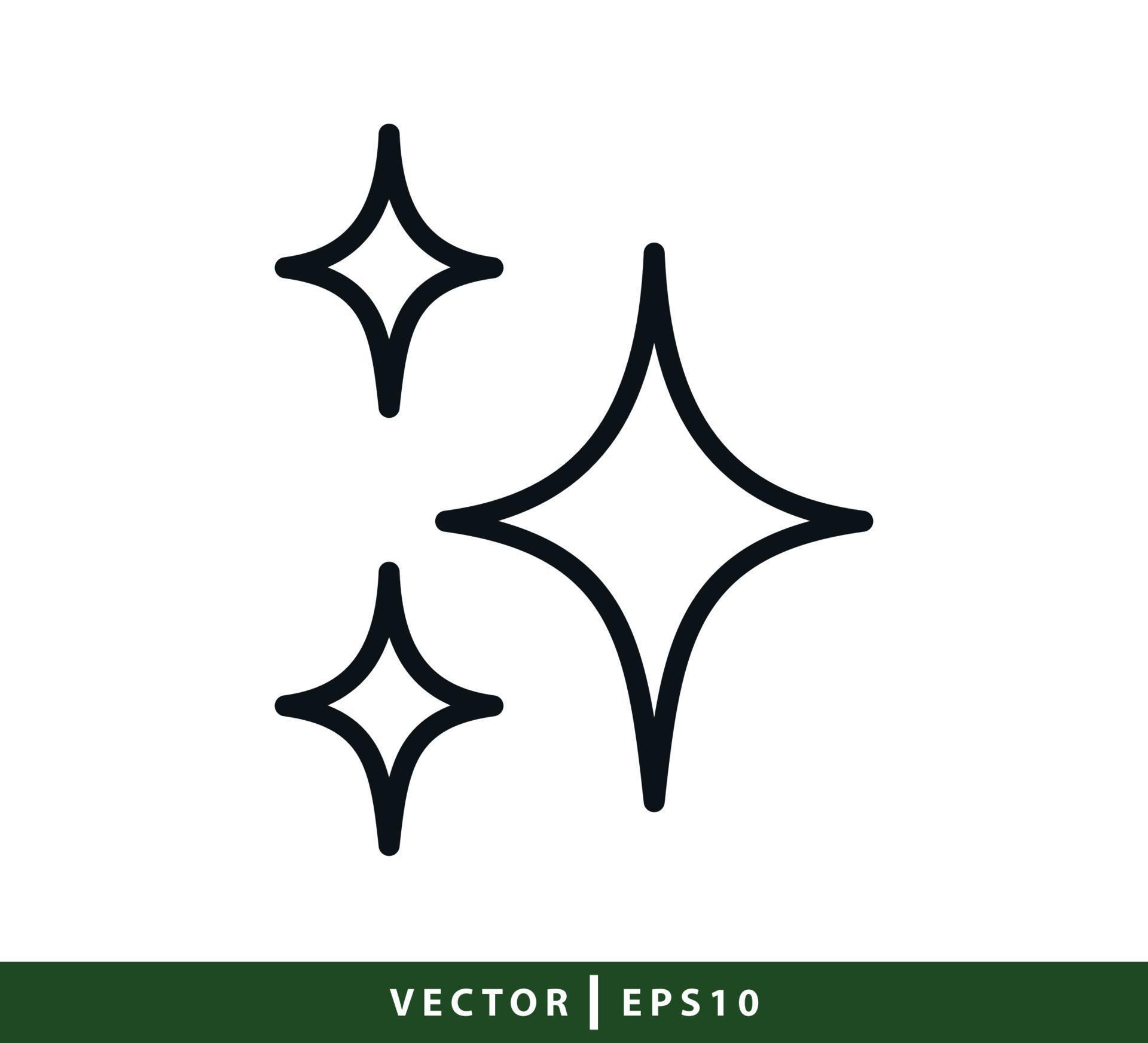 Sparkle icon flat style illustration 9458628 Vector Art at Vecteezy