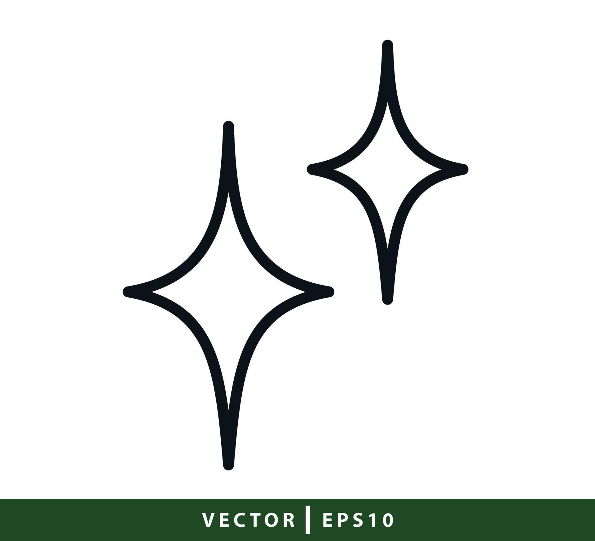 Sparkle icon flat style illustration 9458836 Vector Art at Vecteezy