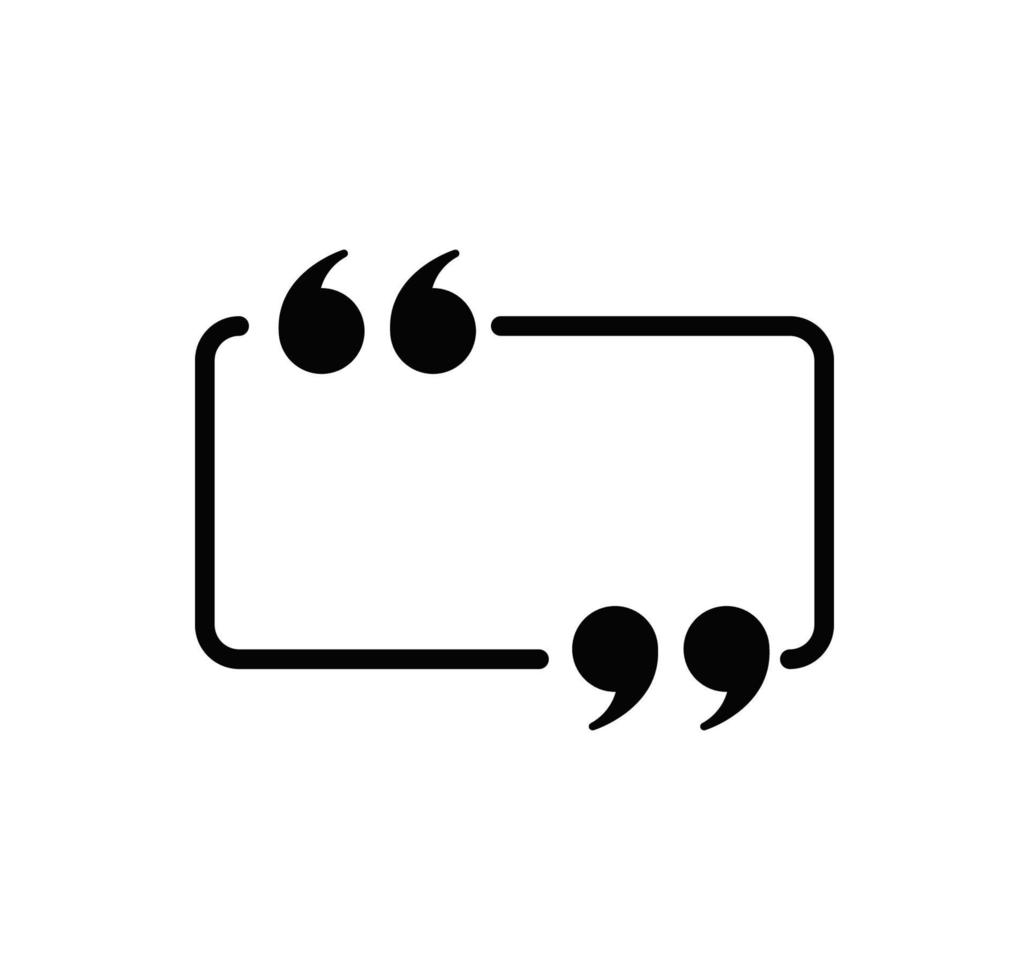 Quote icon vector logo design template 9458854 Vector Art at Vecteezy Quote icon vector logo design template 9458854 Vector Art at Vecteezy