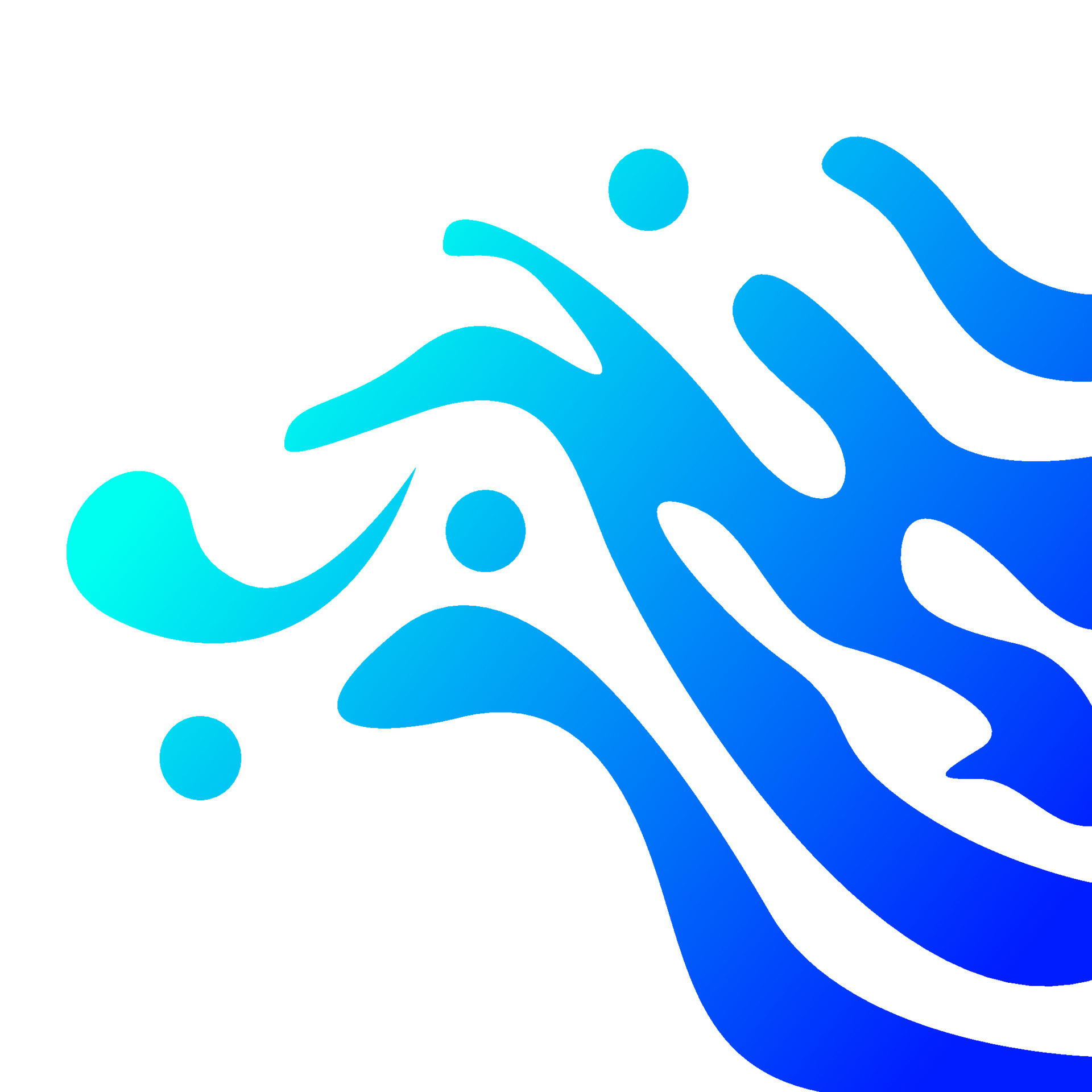 Blue Wavy Background Liquid Gradient Abstract Wavy Design Element Fluid Graphic Shape Element