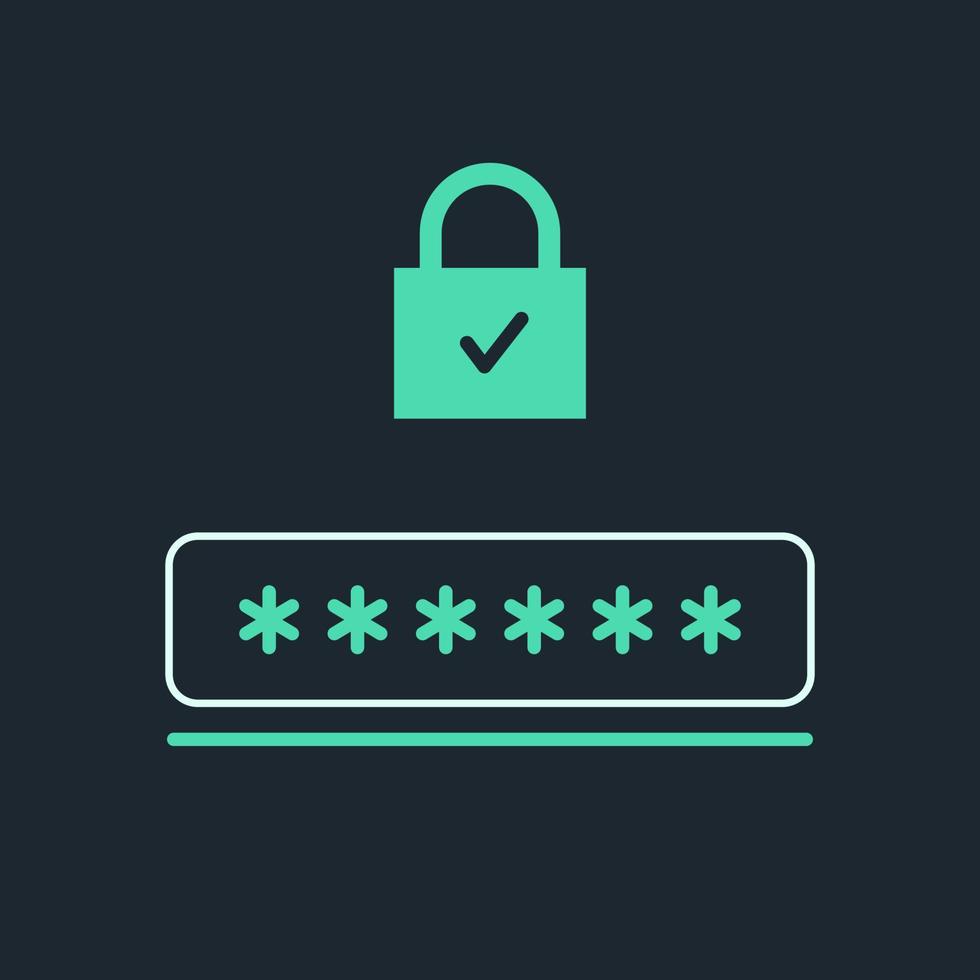 Strong Password Security Vector Icon Cryptography Encryption