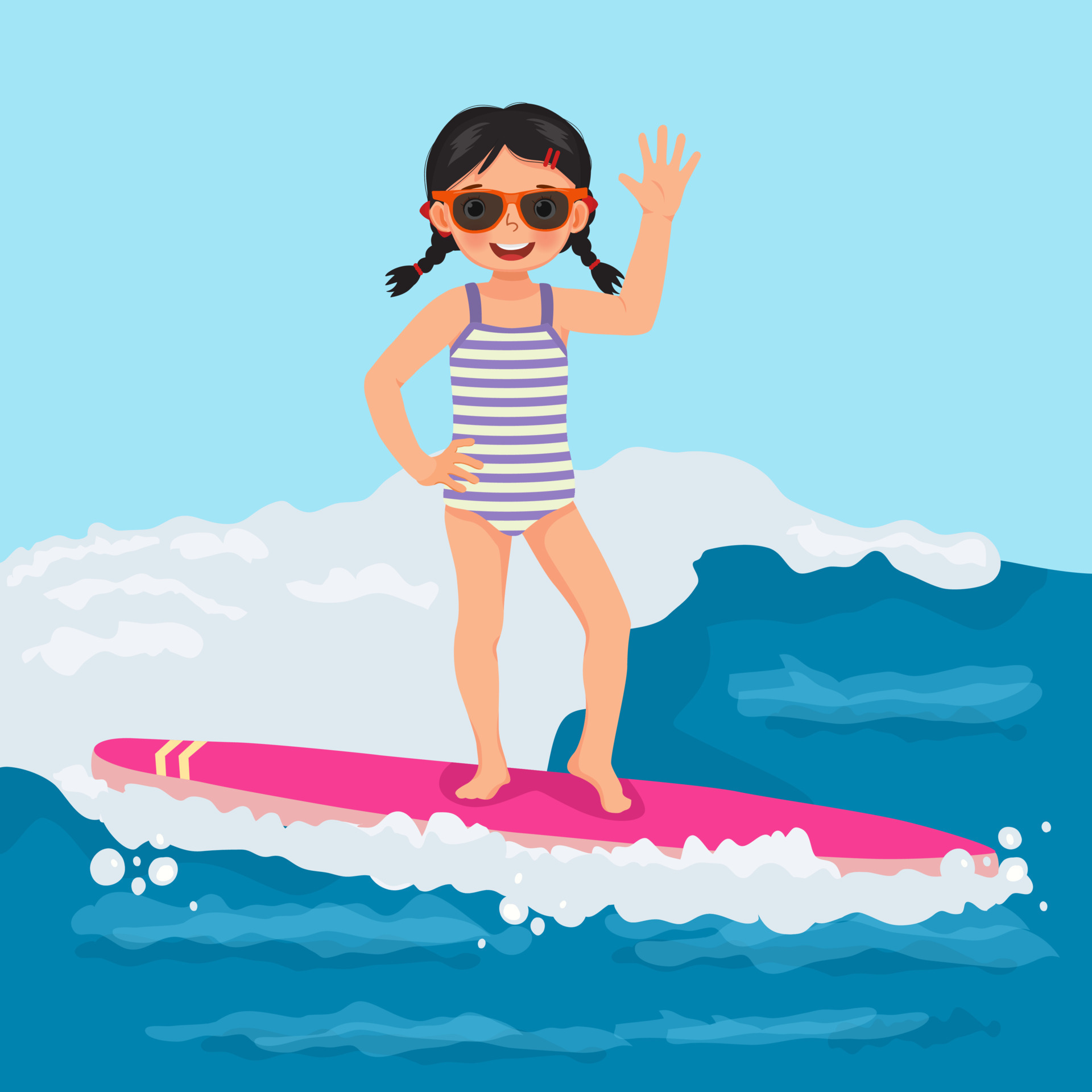 Cute Little Clip Art Surf