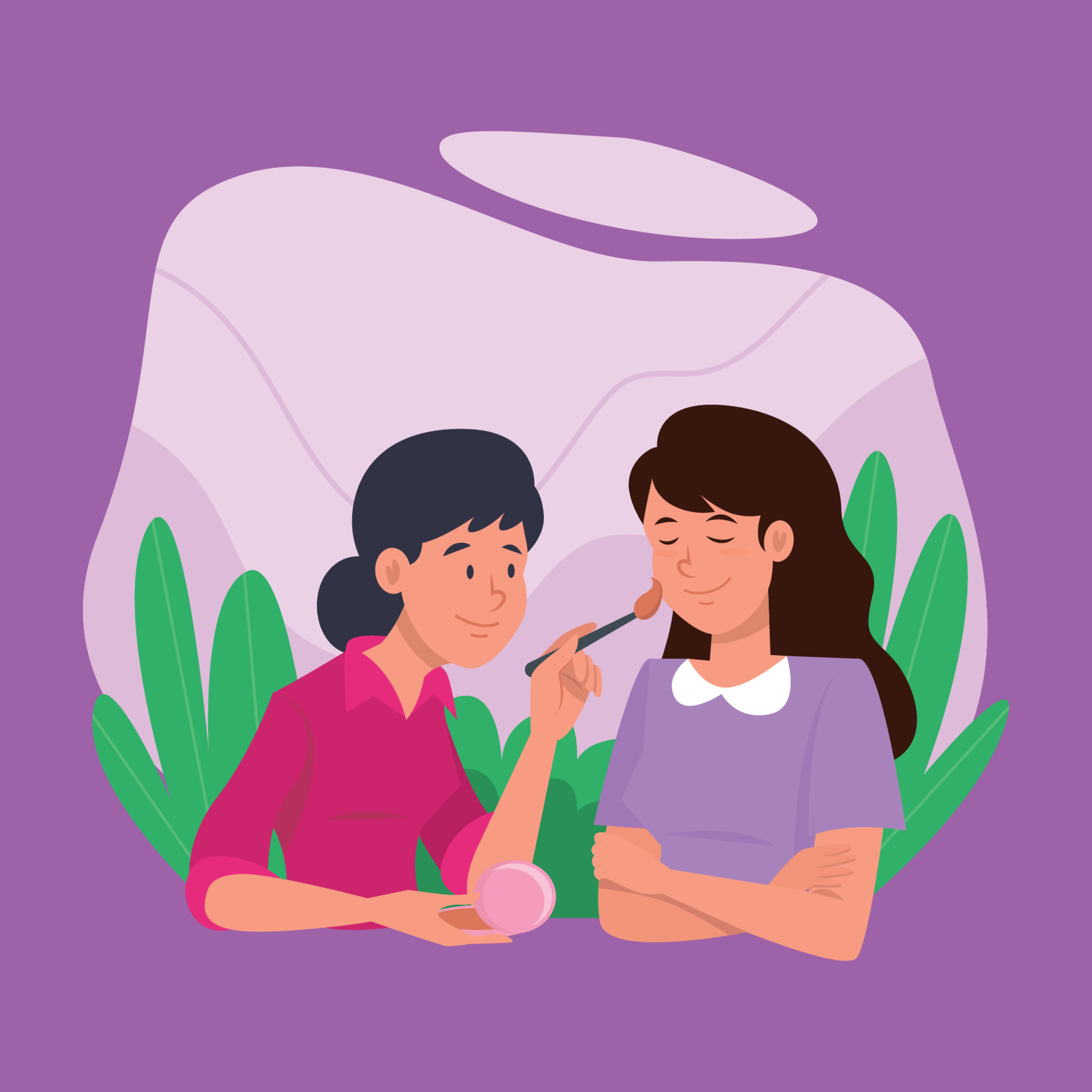 Make Up Artist Character Design 9472592 Vector Art At Vecteezy