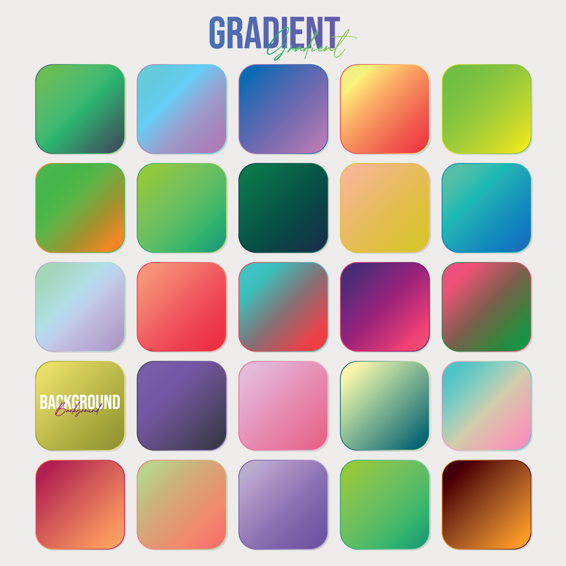set of colorful Gradient 9482395 Vector Art at Vecteezy