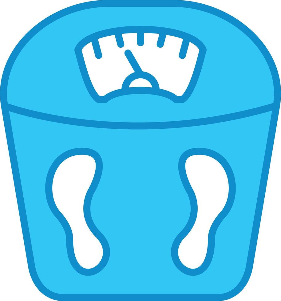 Weight Scale Line Filled Blue 9483266 Vector Art at Vecteezy