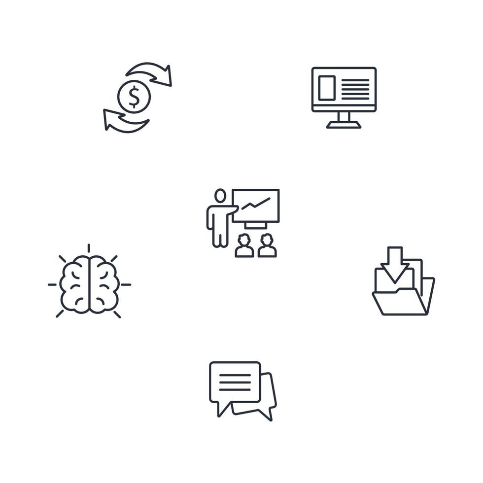 e-learning icons set . e-learning pack symbol vector elements for ...