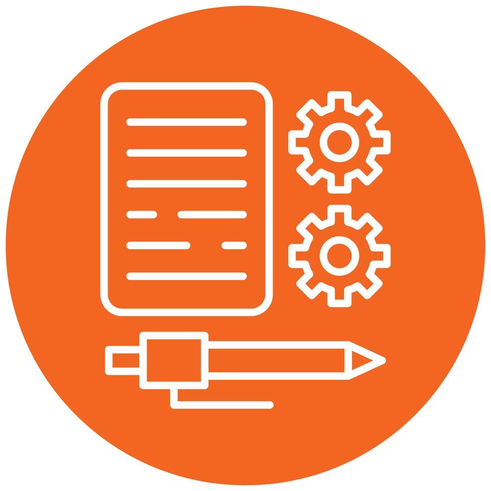 Content Strategy Icon Style 9484405 Vector Art at Vecteezy