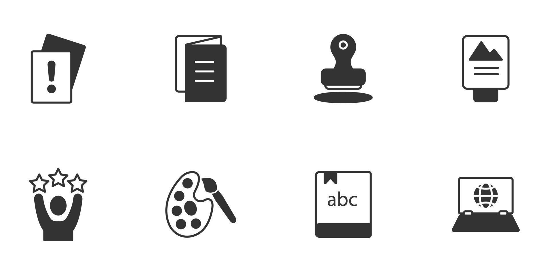 corporate design and corporate identity icons set . corporate design ...