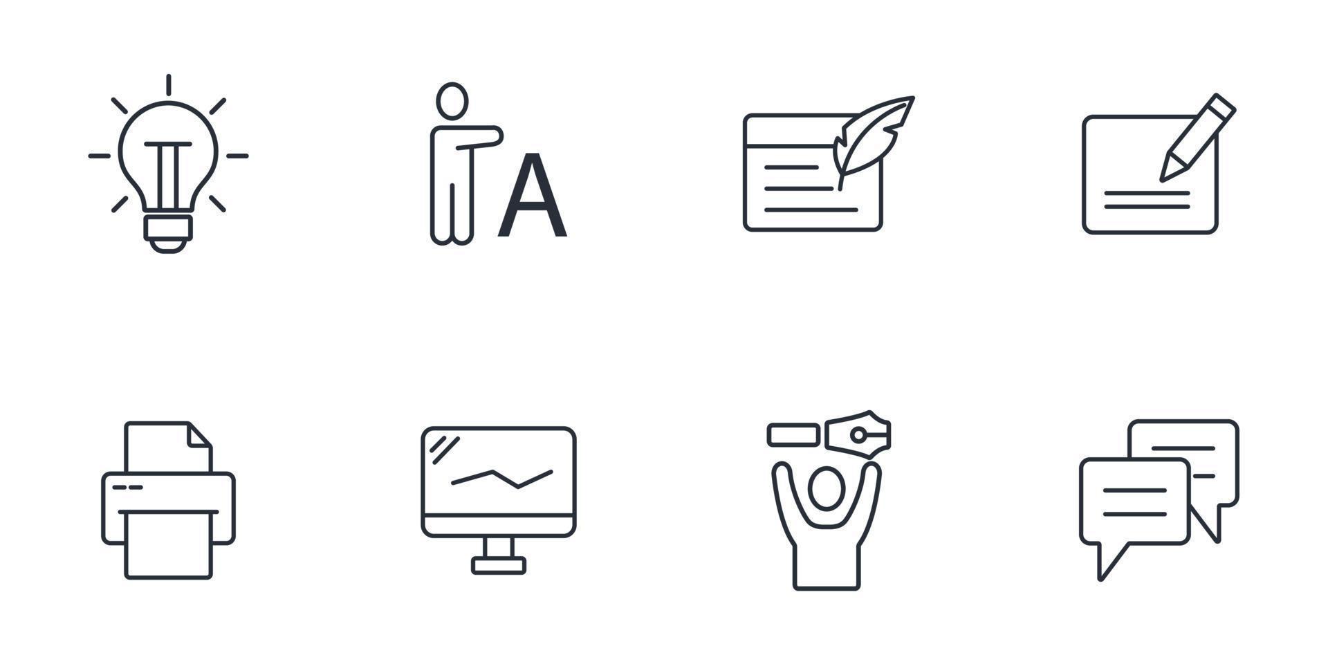 Graphic design icons set . Graphic design pack symbol vector elements ...