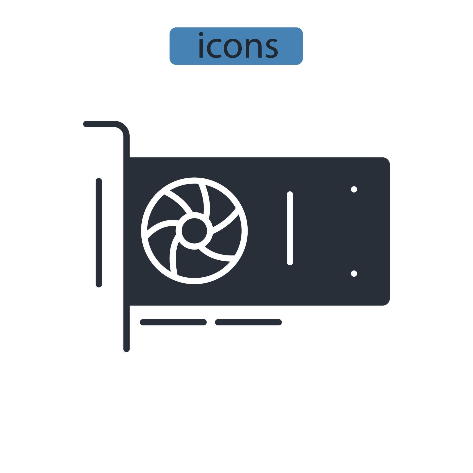 GPU icons symbol vector elements for infographic web 9484613 Vector Art ...