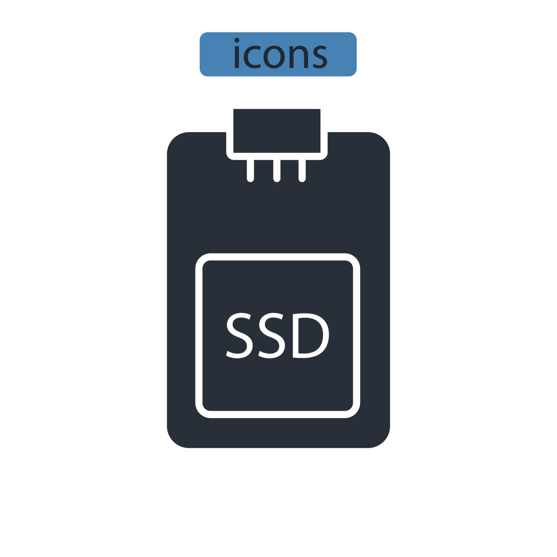 SSD icons symbol vector elements for infographic web 9484715 Vector Art ...