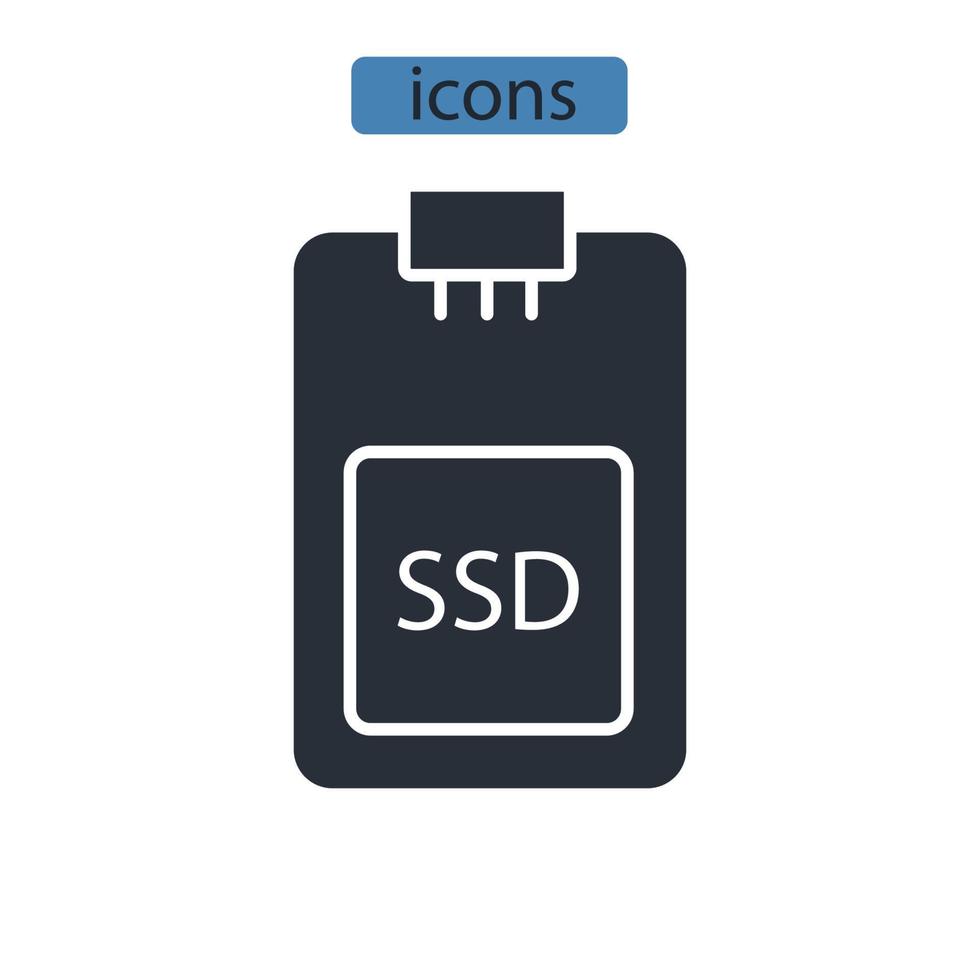 SSD icons symbol vector elements for infographic web 9484715 Vector Art ...