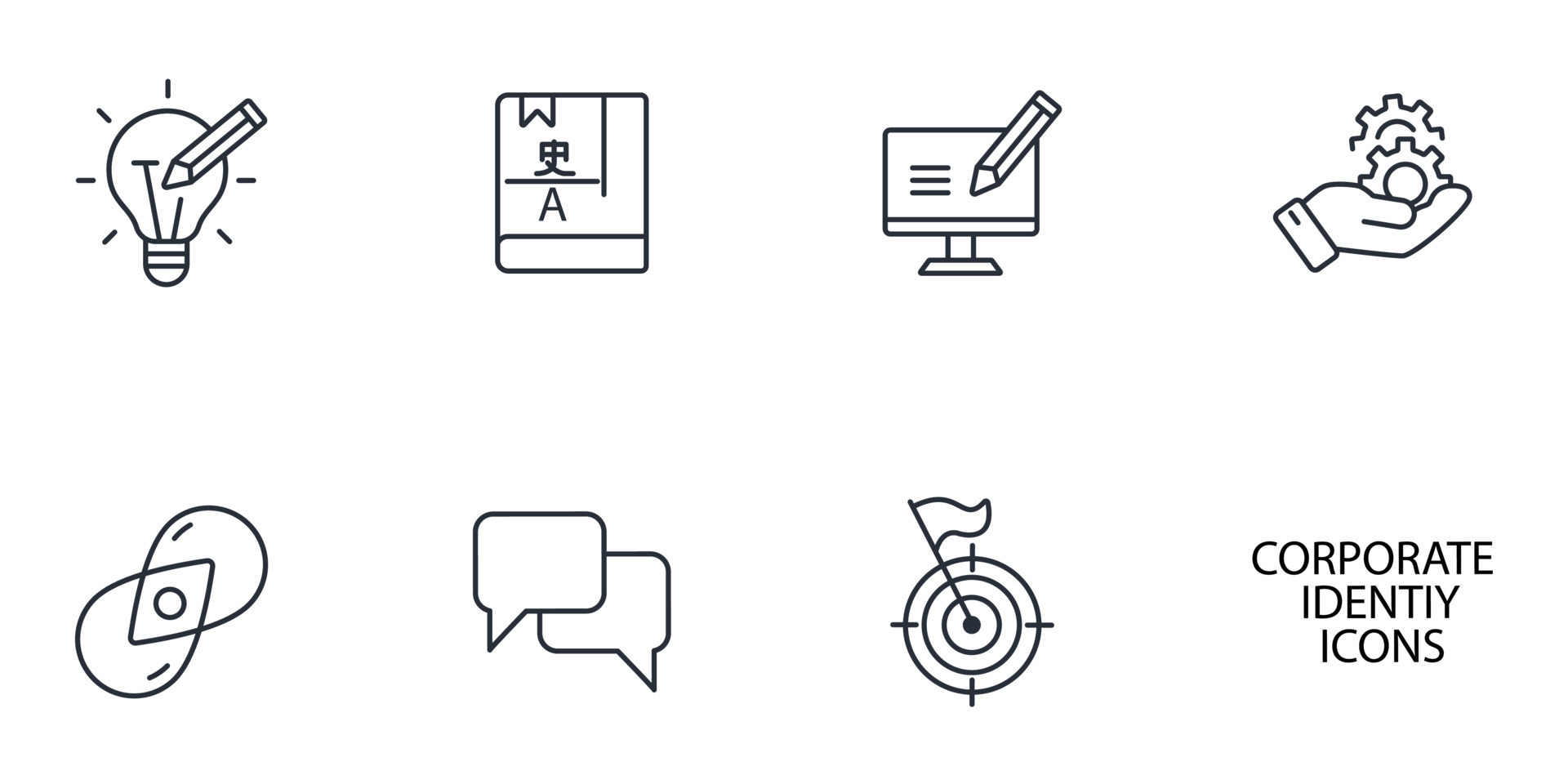 corporate identity icons set . corporate identity pack symbol vector ... corporate identity icons set . corporate identity pack symbol vector ...