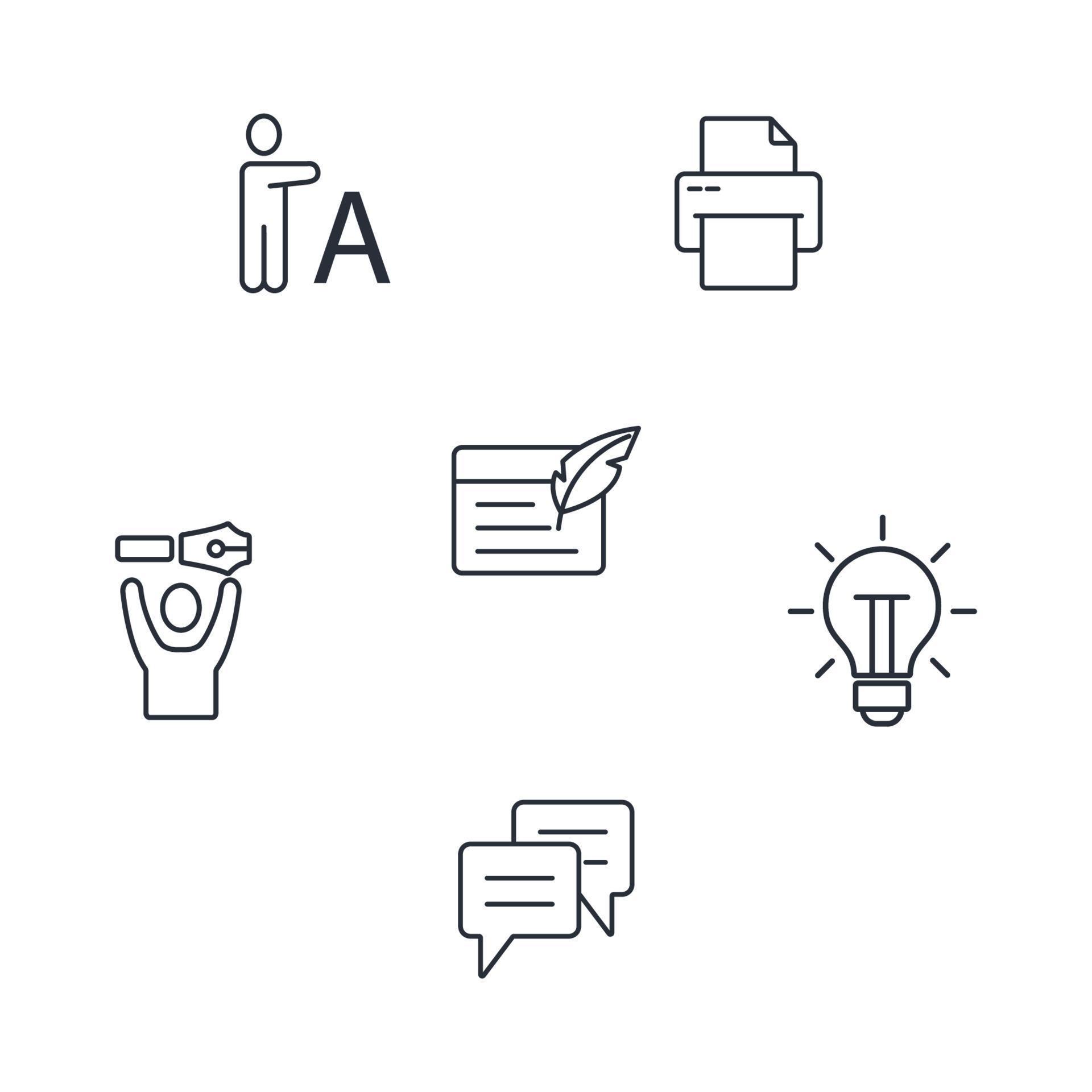 Graphic design icons set . Graphic design pack symbol vector elements ...