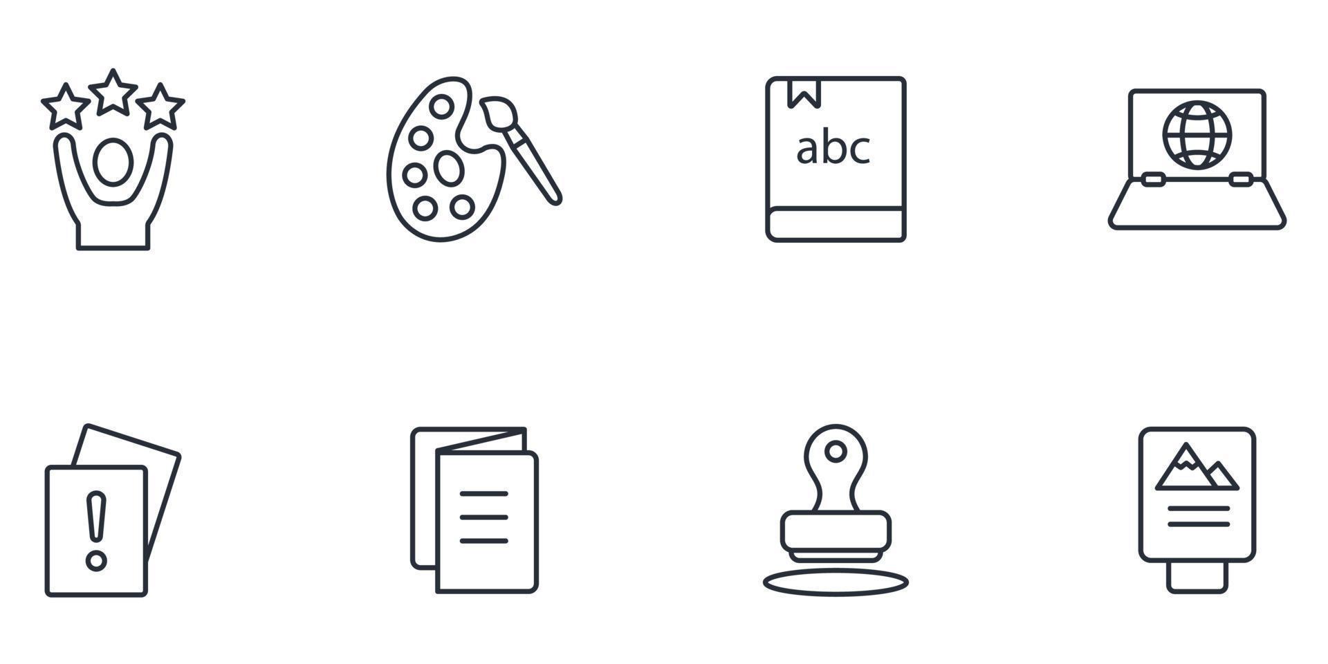 Corporate Design And Corporate Identity Icons Set Corporate Design