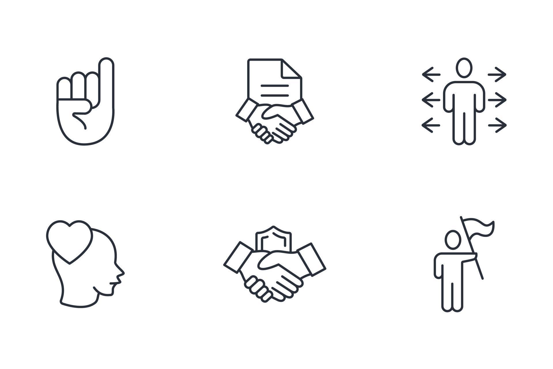 commitment icons set . commitment pack symbol vector elements for ...
