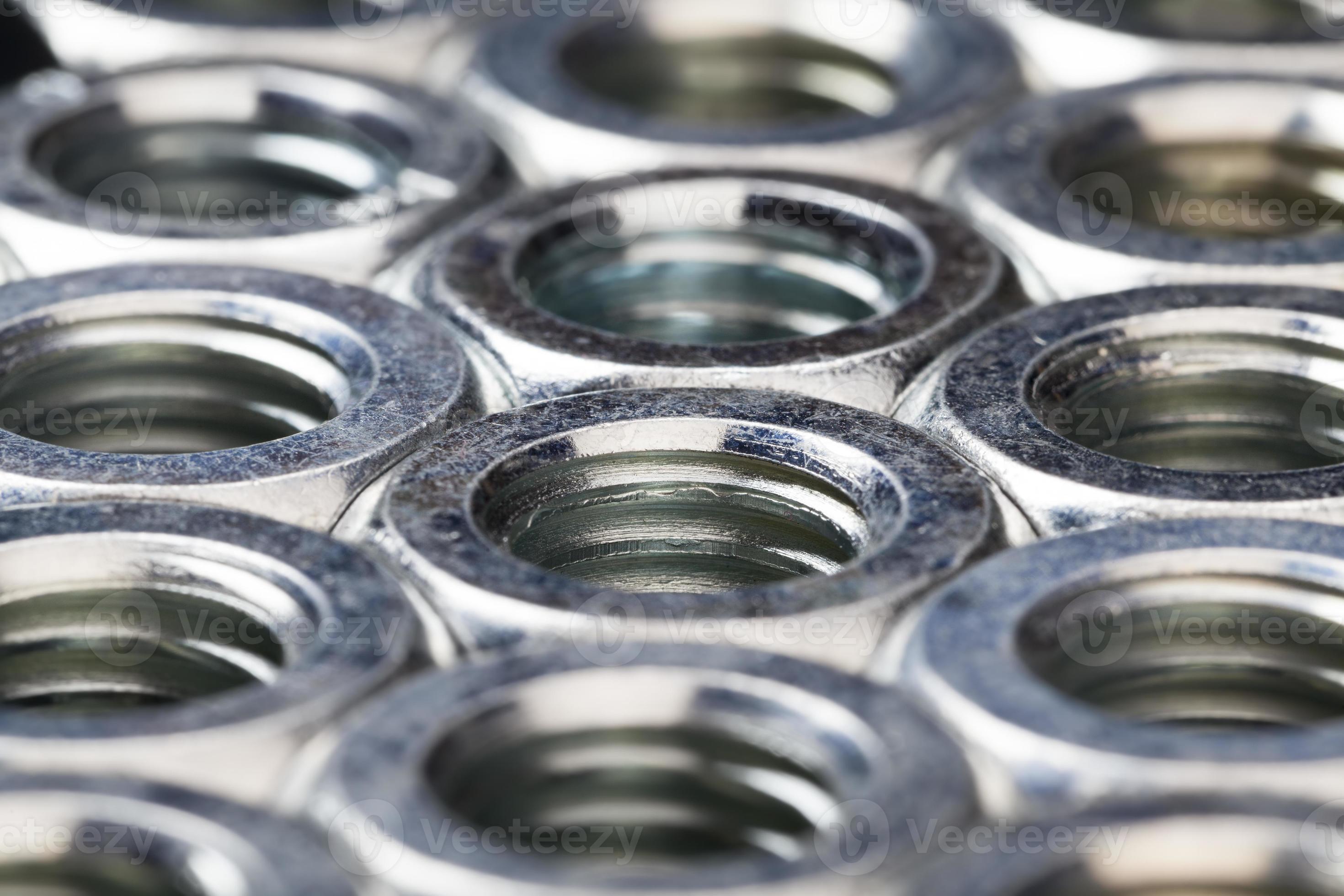 steel metal bolts and other fasteners 9509671 Stock Photo at Vecteezy